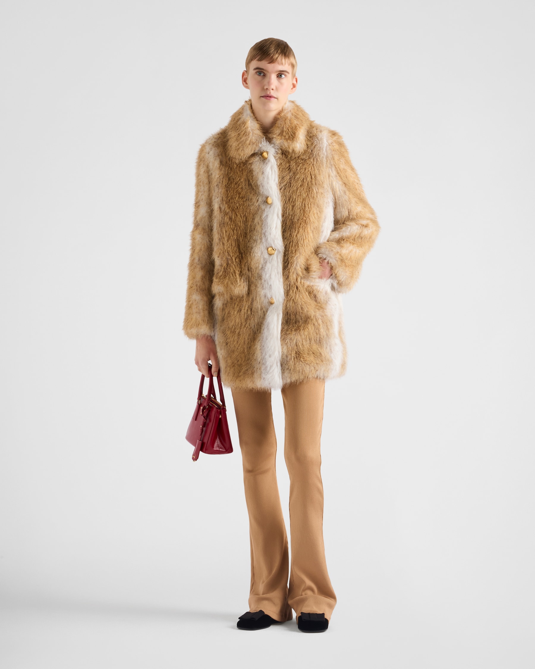 Honey Aspen Coat | PRADA - United States
