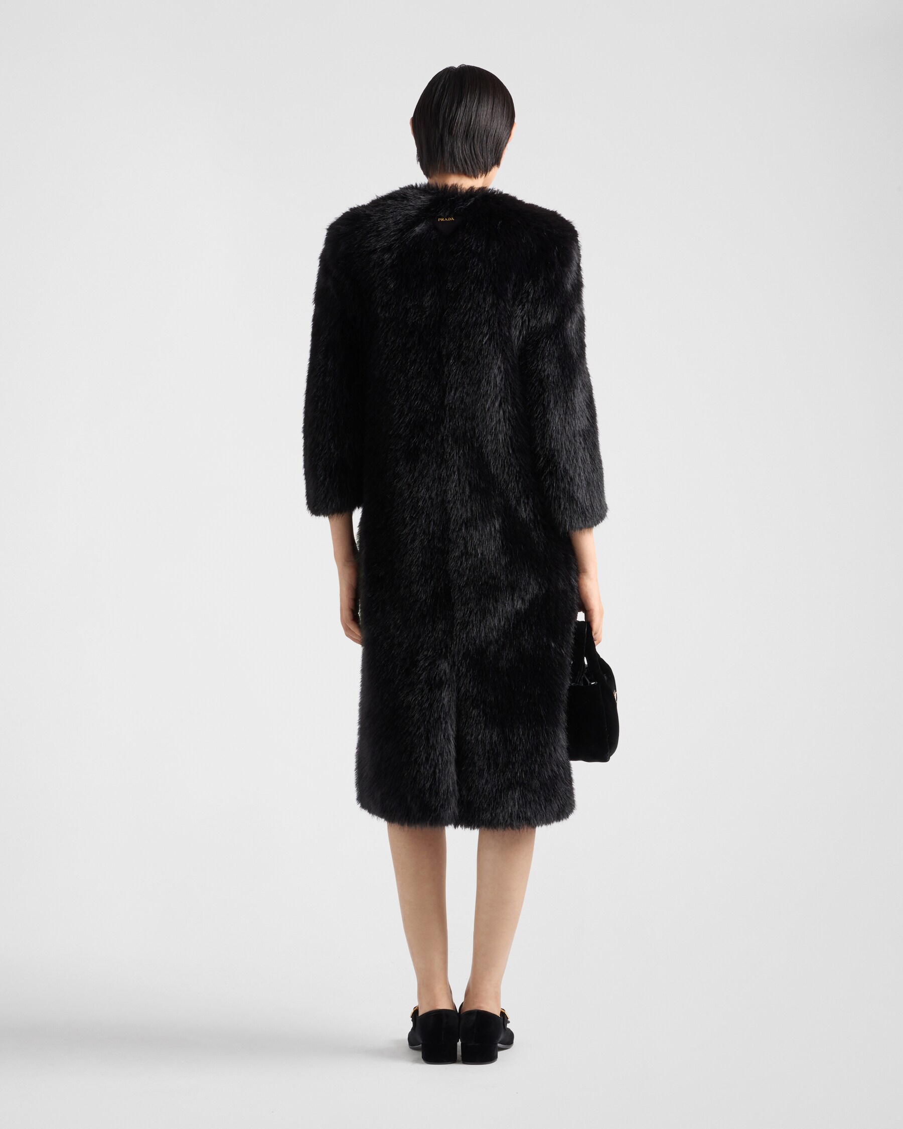 Black Aspen Coat | PRADA