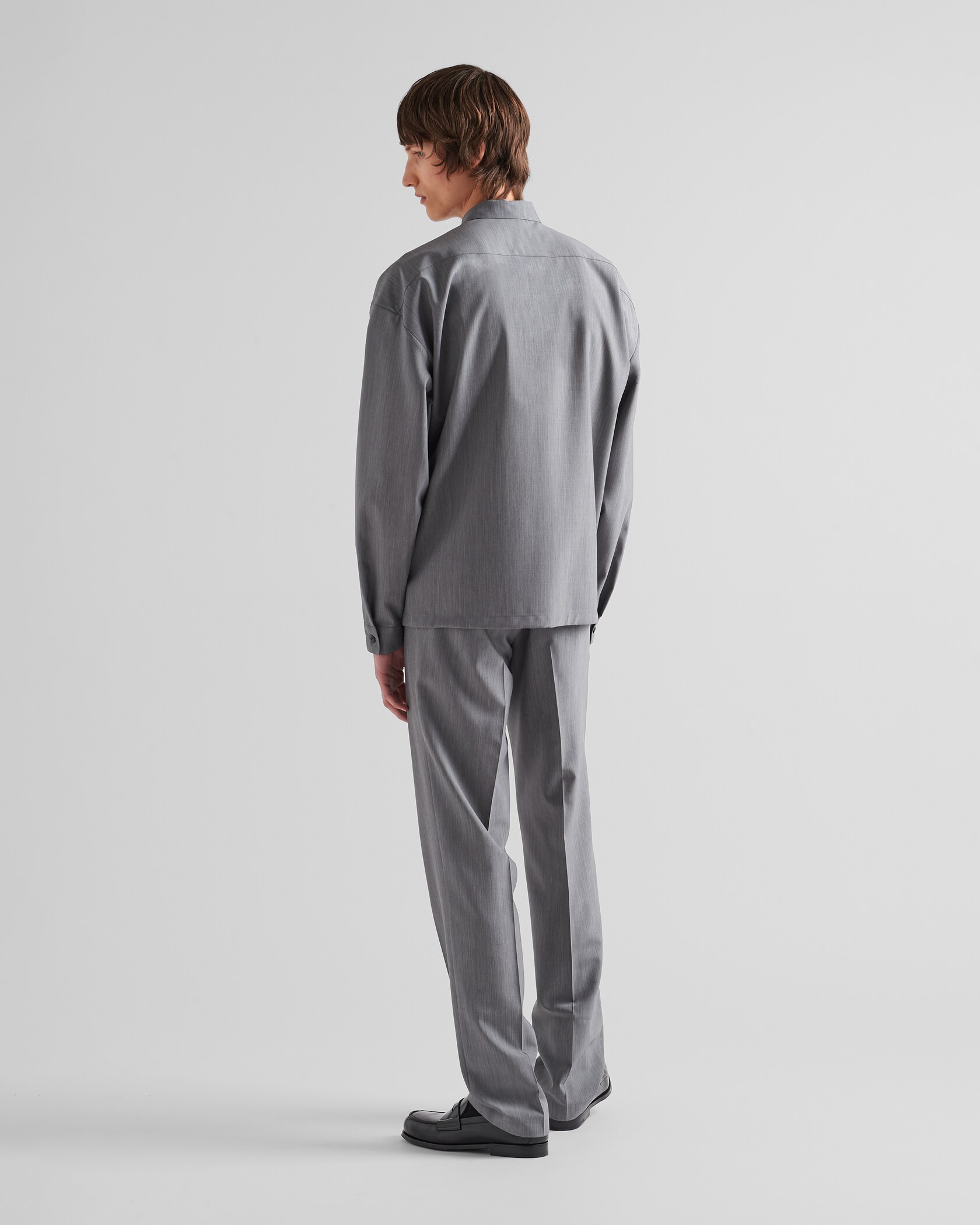 Grey Wool And Mohair Shirt | PRADA