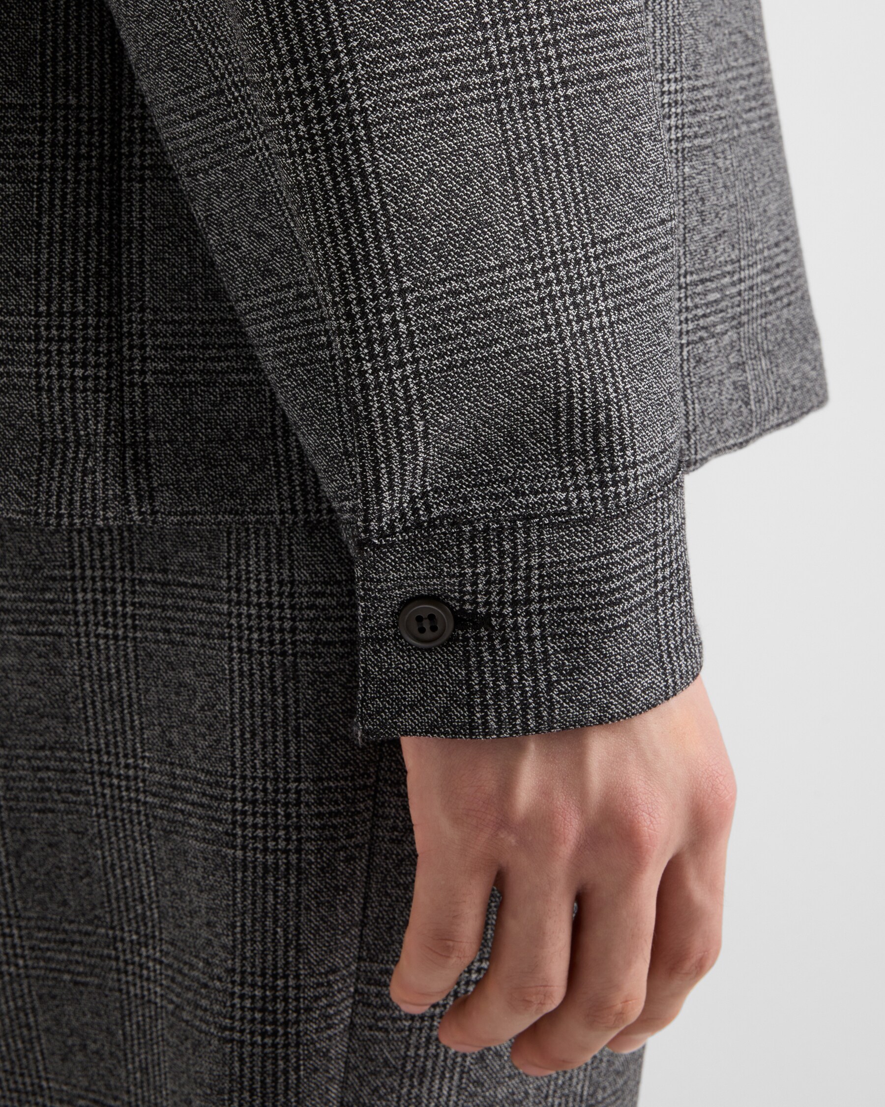 Slate Gray Wool Zipper Shirt | PRADA