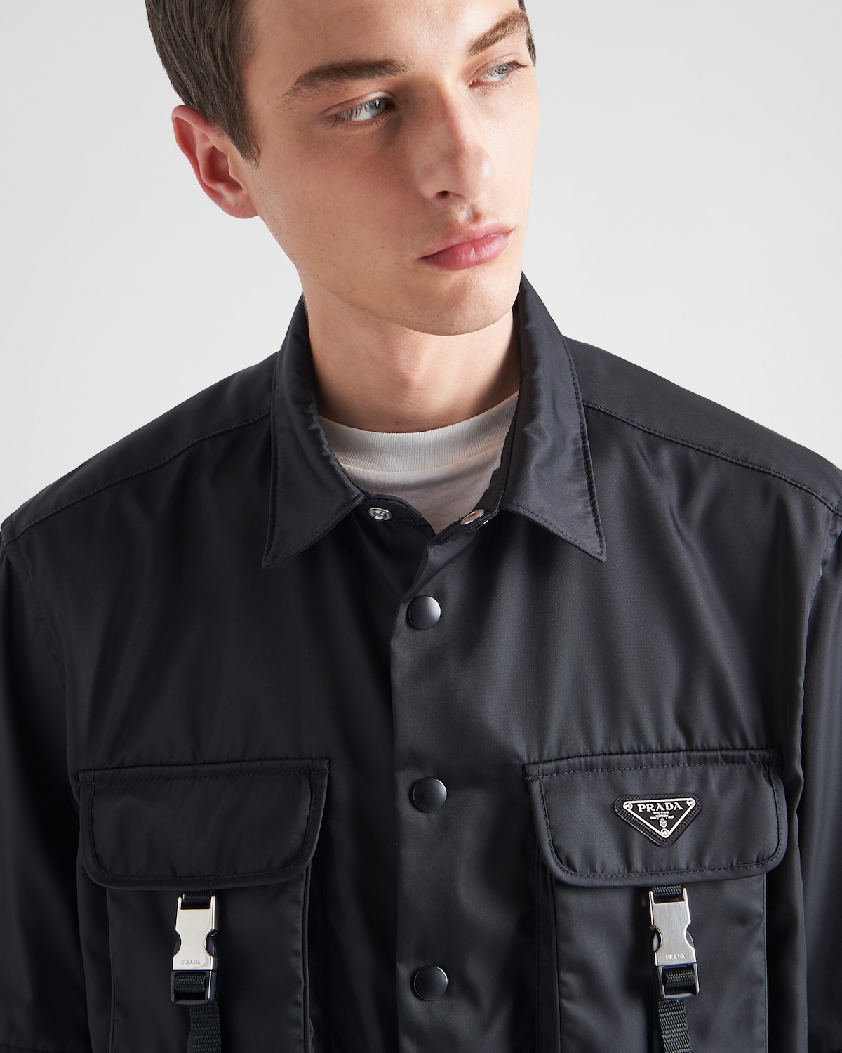 Black Re-nylon Shirt | PRADA