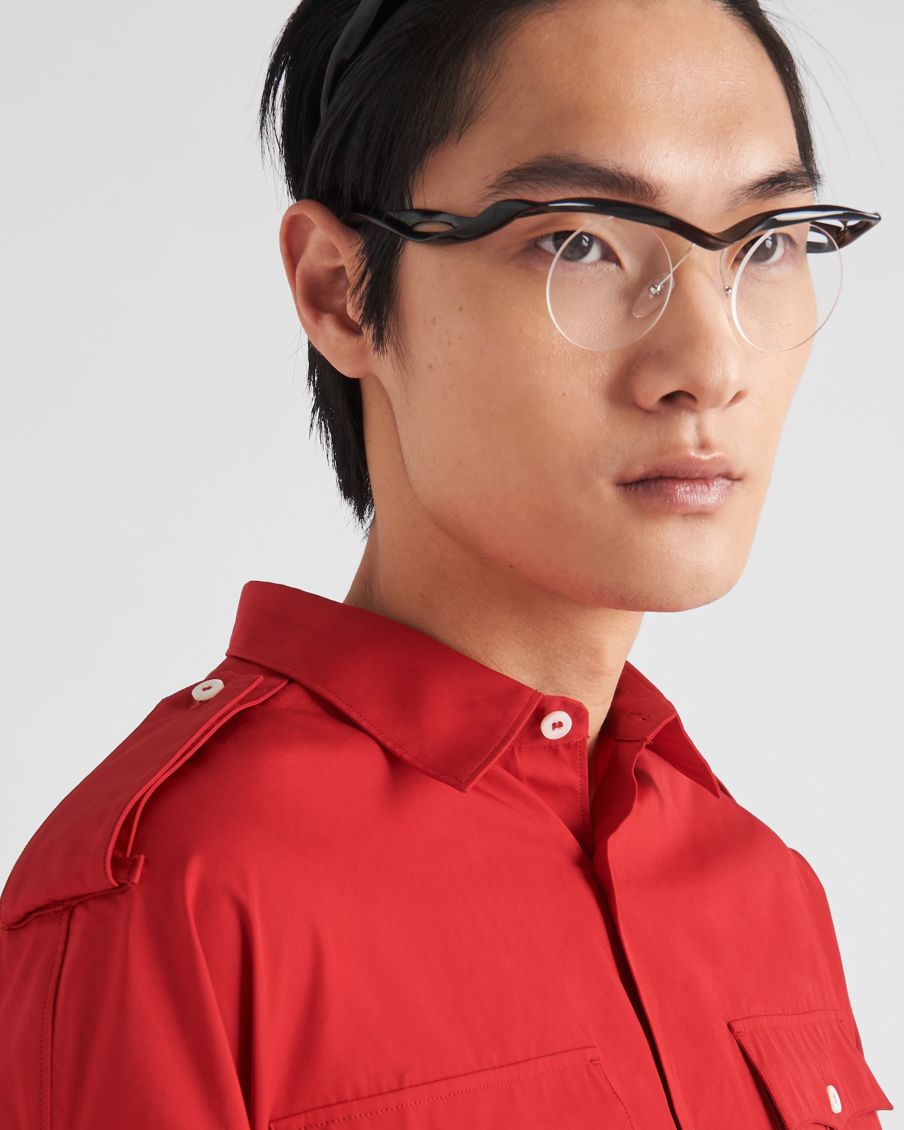 Red Cotton Shirt | PRADA