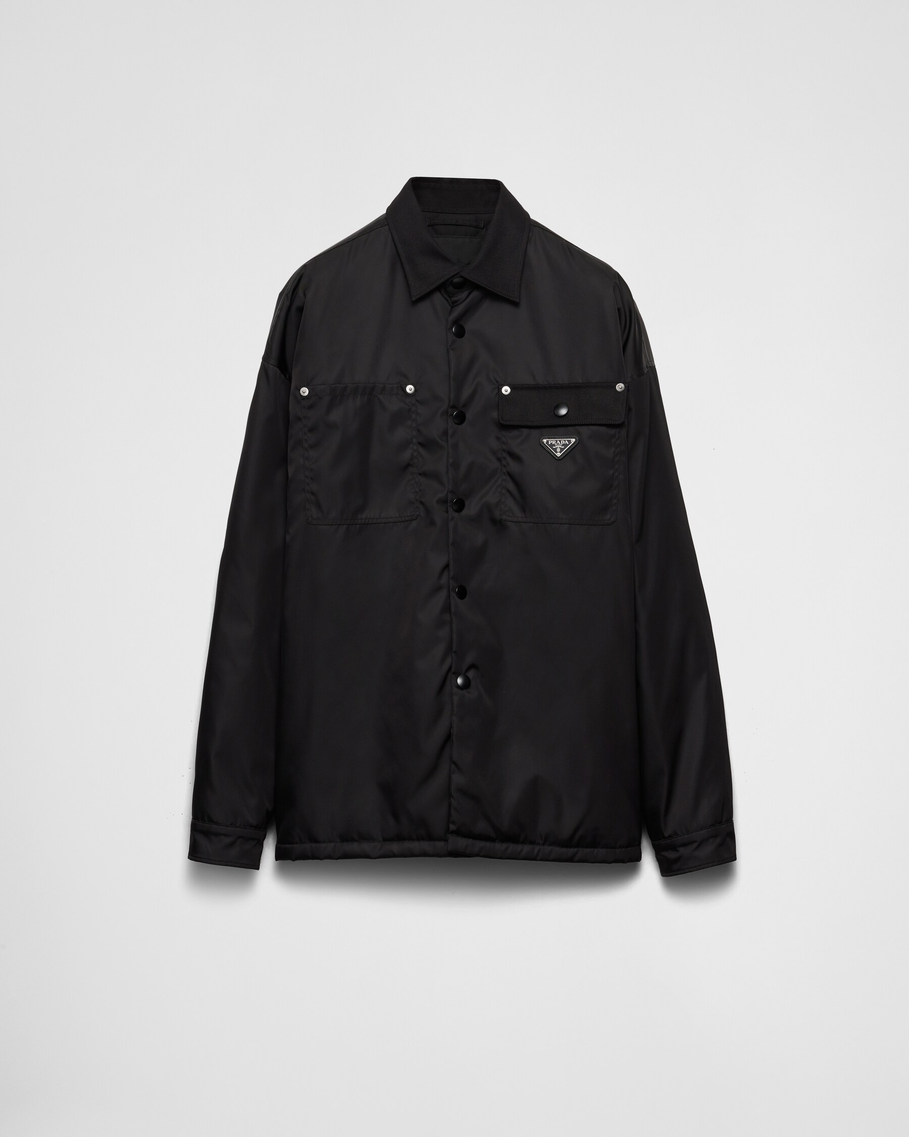 리나일론 셔츠 블랙 | PRADA