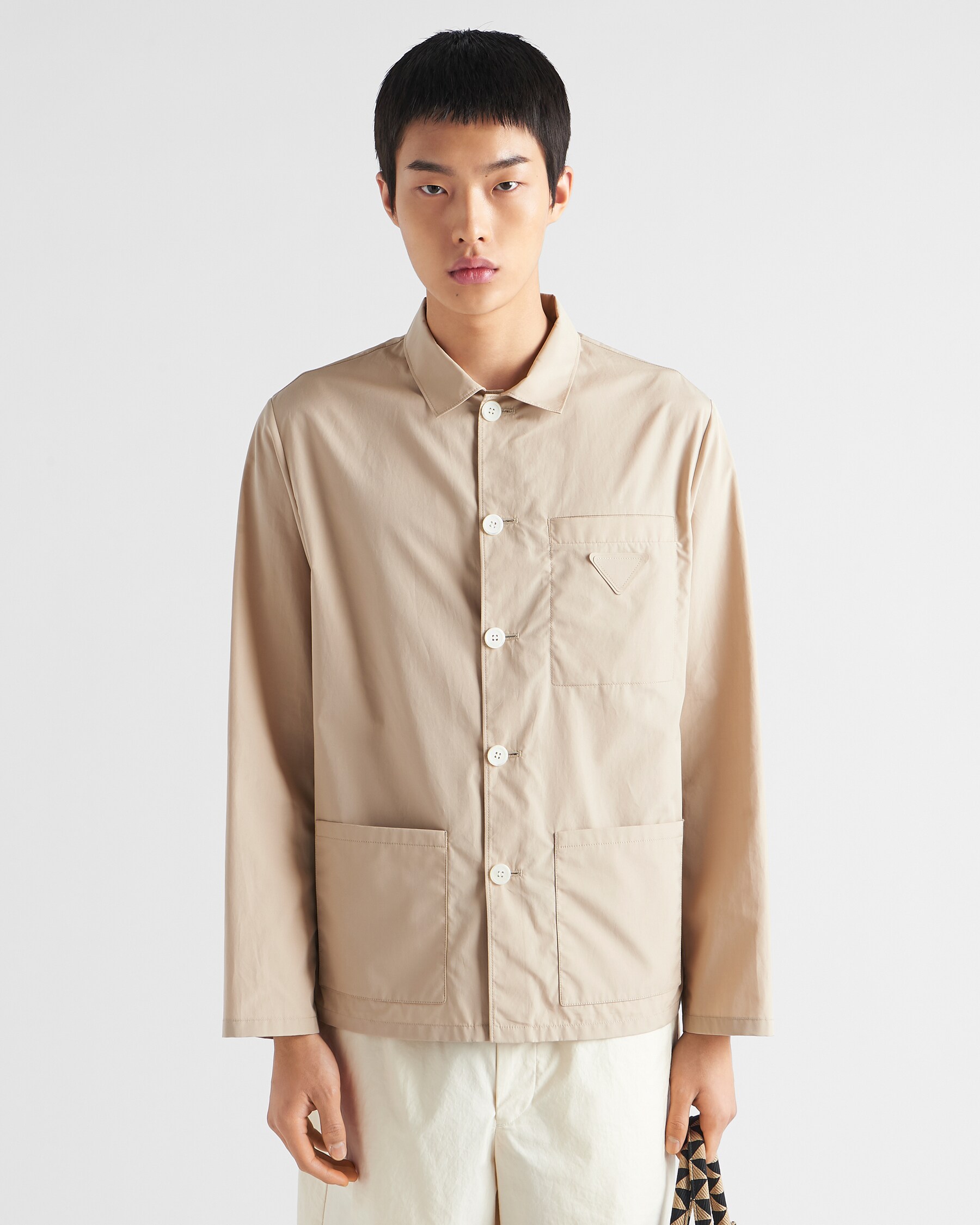 Cord Single-breasted Cotton Jacket | PRADA