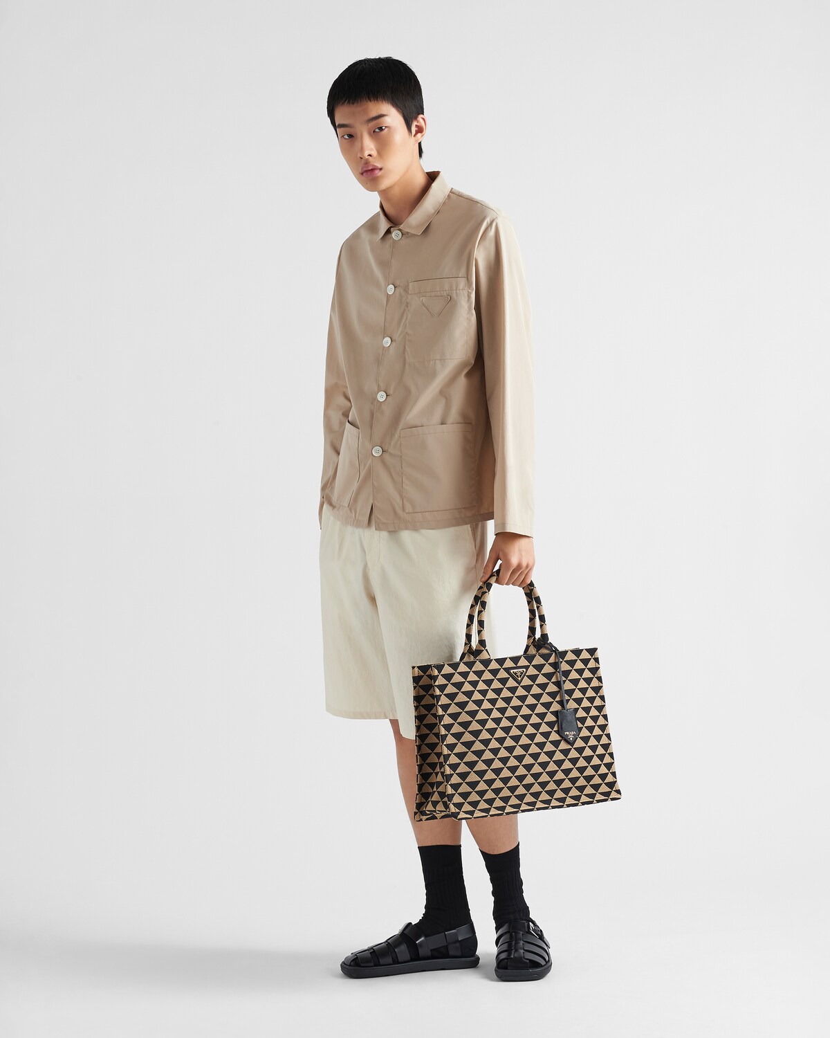 Cord Single-breasted Cotton Jacket | PRADA