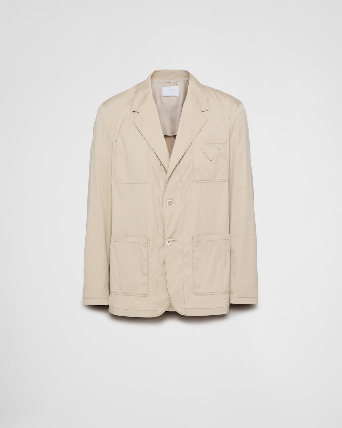 Cord Single-breasted Cotton Blend Jacket | PRADA