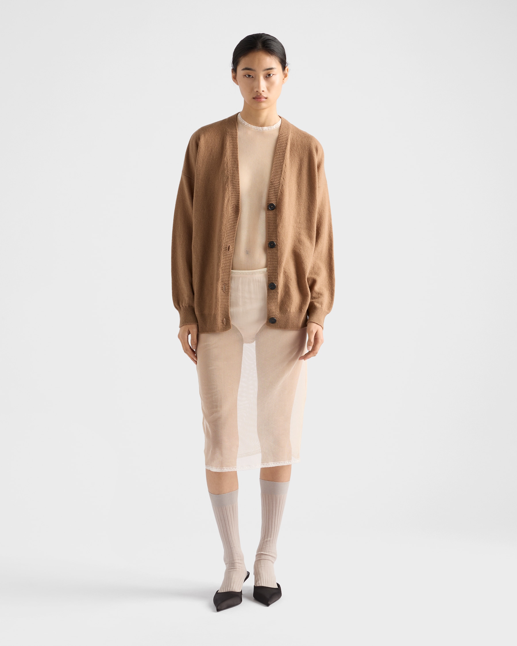 Cotton Tulle Slip | PRADA