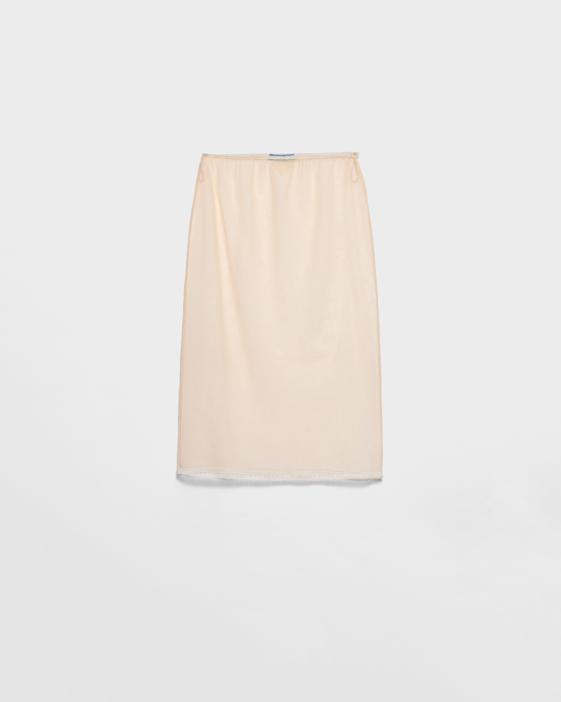Natural Cotton Tulle Slip | PRADA