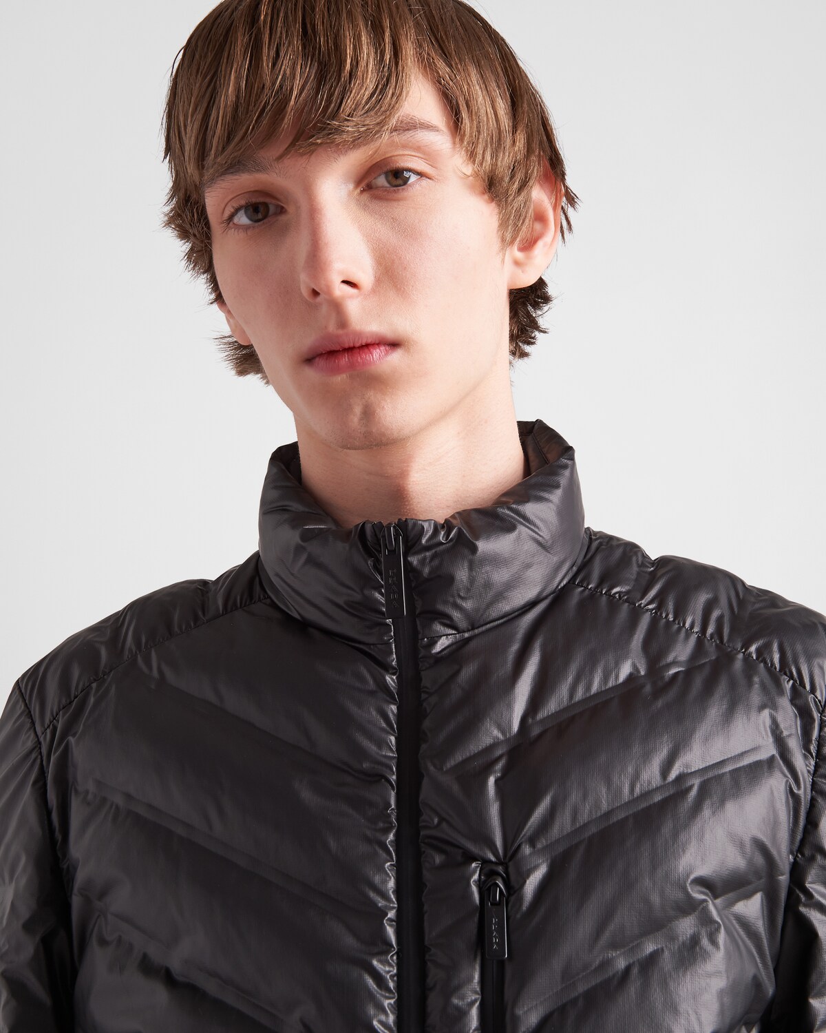 Black Light Nylon Puffer Jacket | PRADA