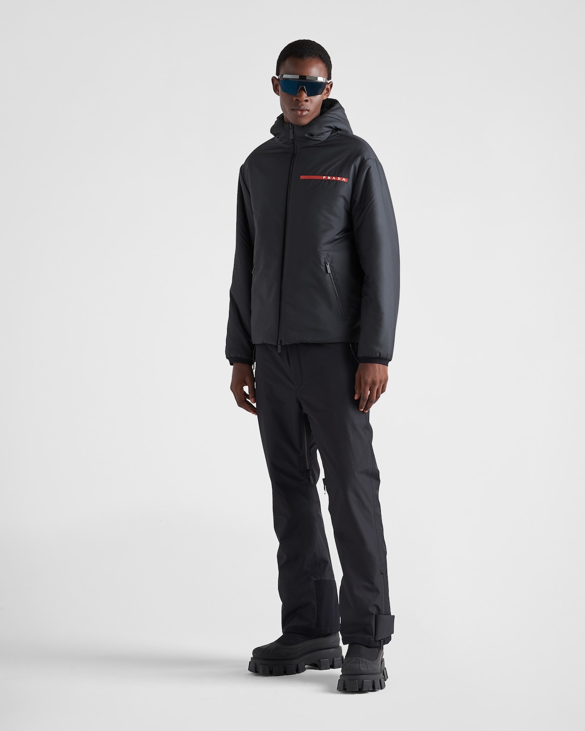 Black Light Polyester Padded Jacket | PRADA