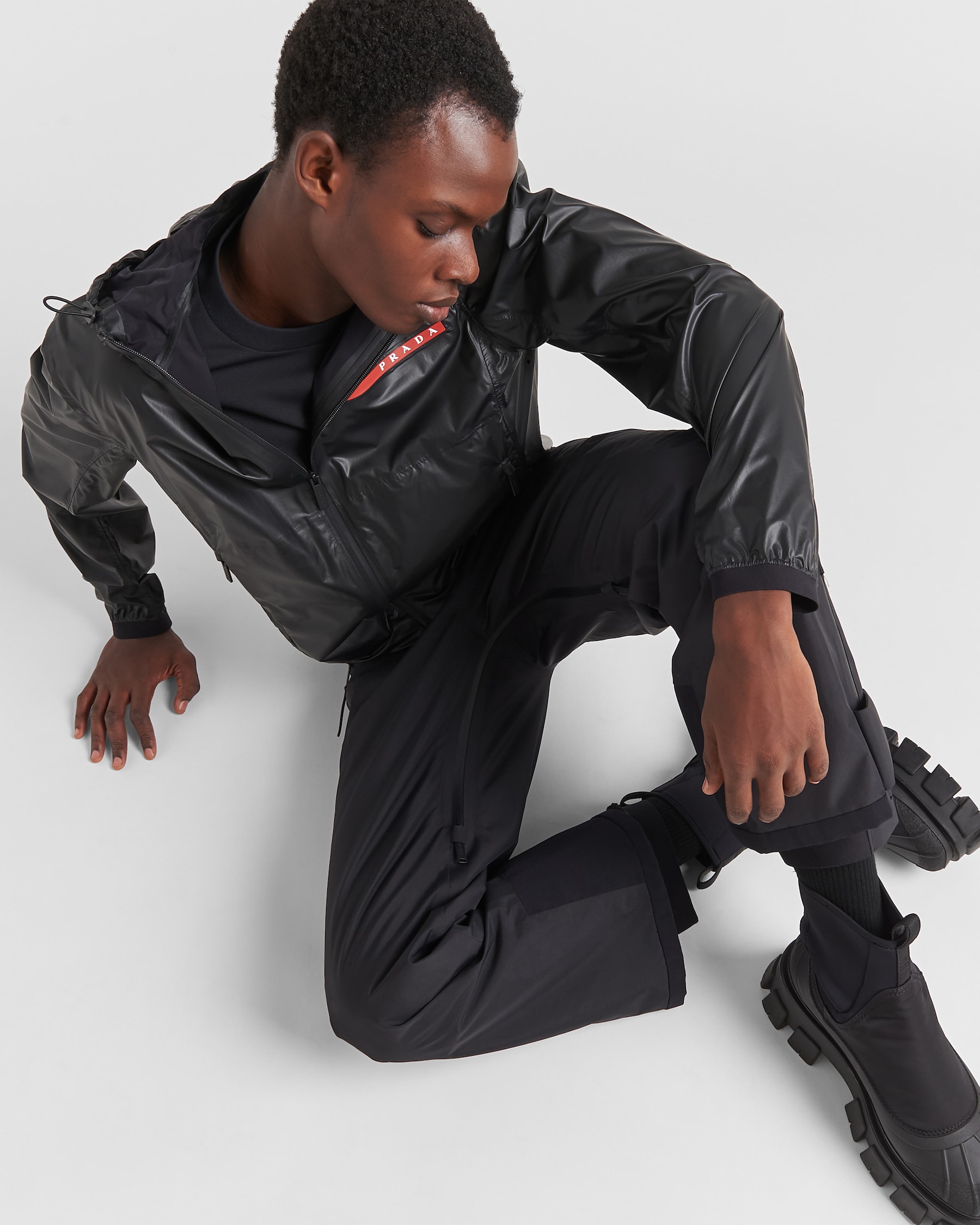 Black Light Re-nylon Hooded Jacket | PRADA