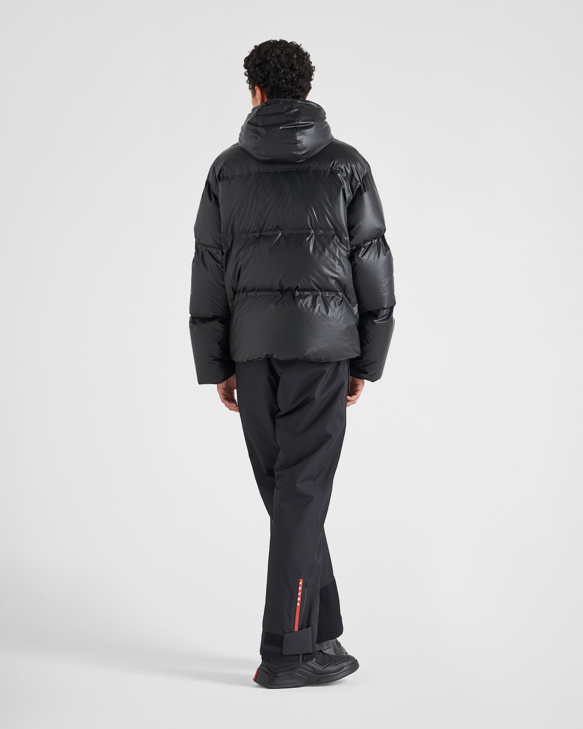 Black Light Re-nylon Hooded Puffer Jacket | PRADA - United States