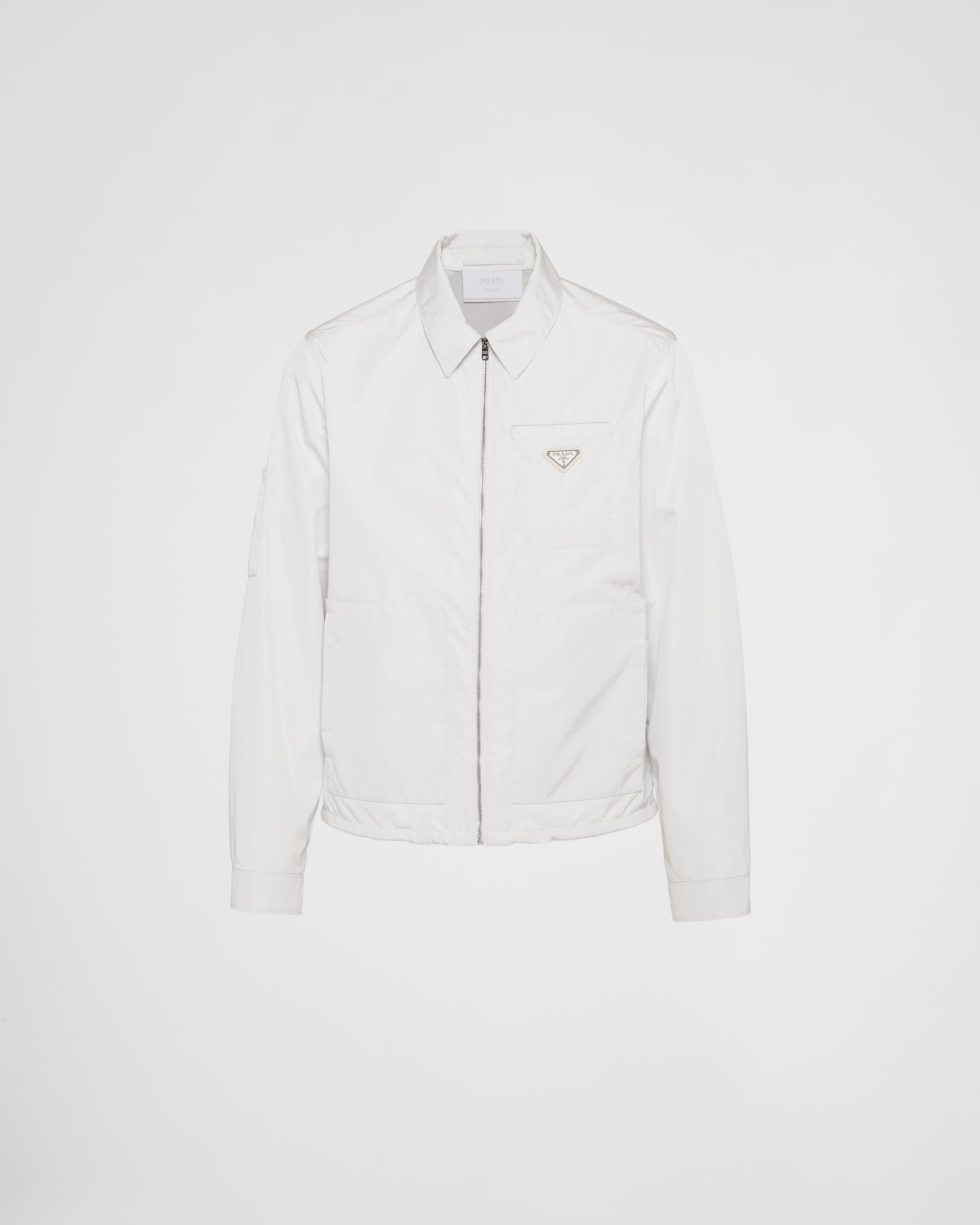 White Re-nylon Blouson Jacket | PRADA