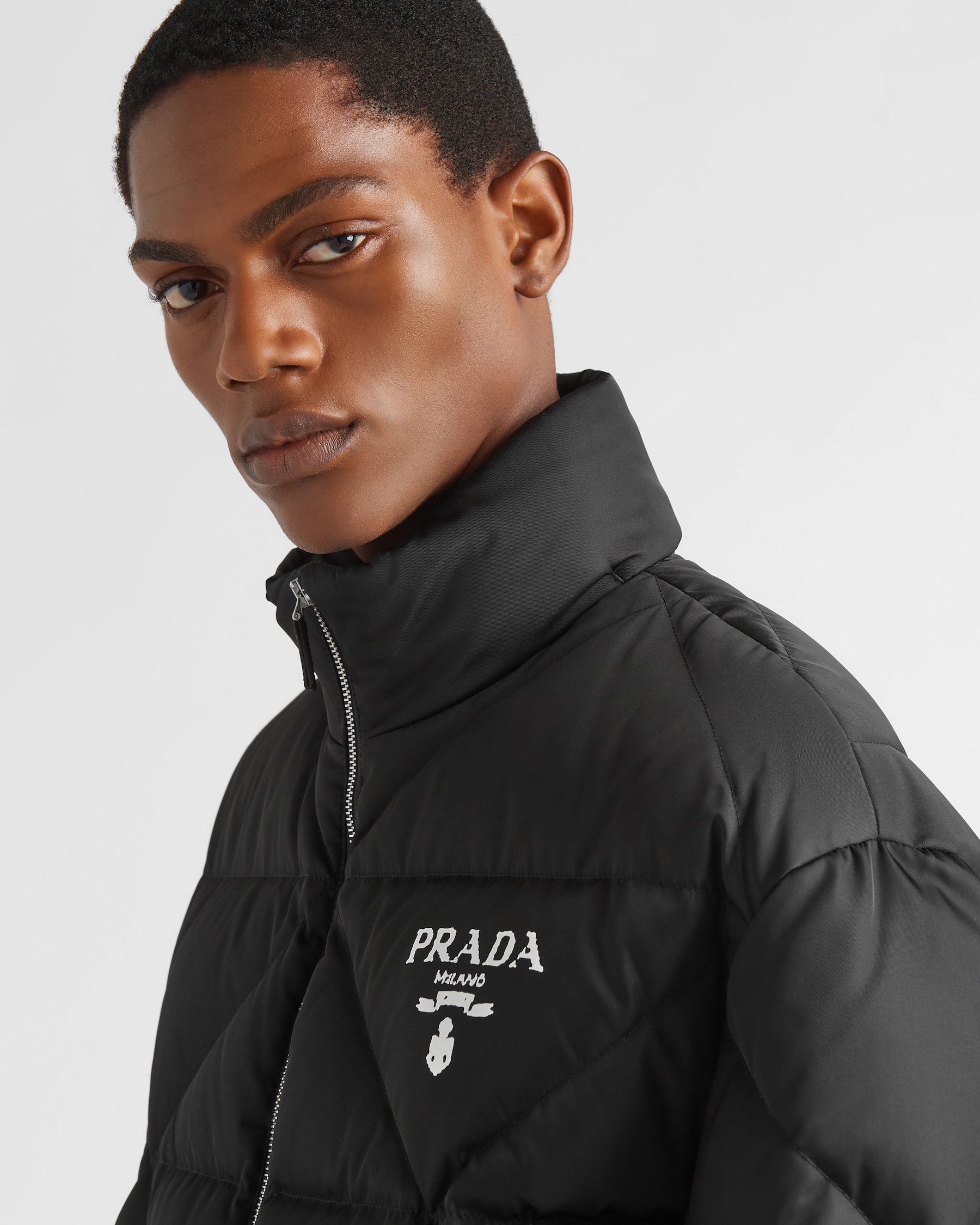 Black Re-nylon Down Jacket | PRADA