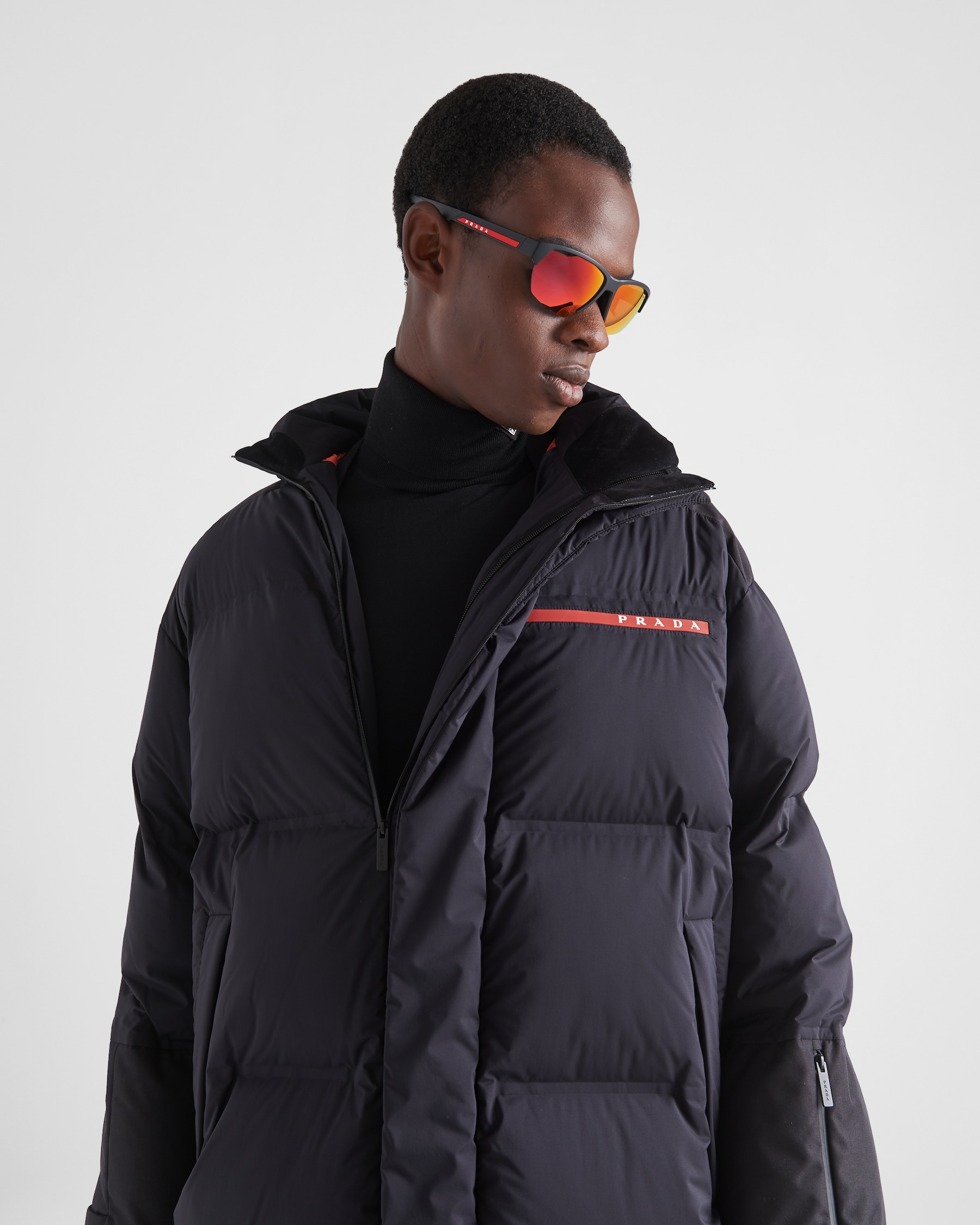 Black Light Re-nylon Down Coat | PRADA