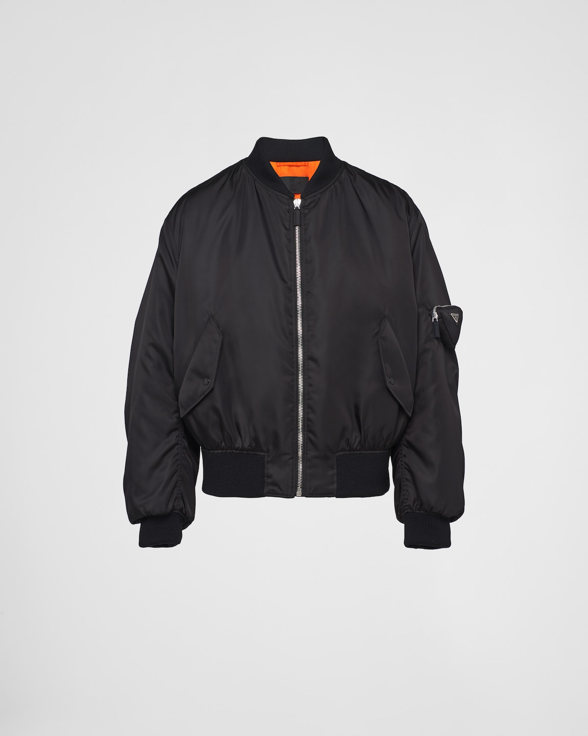 Black Re-nylon Bomber Jacket | PRADA