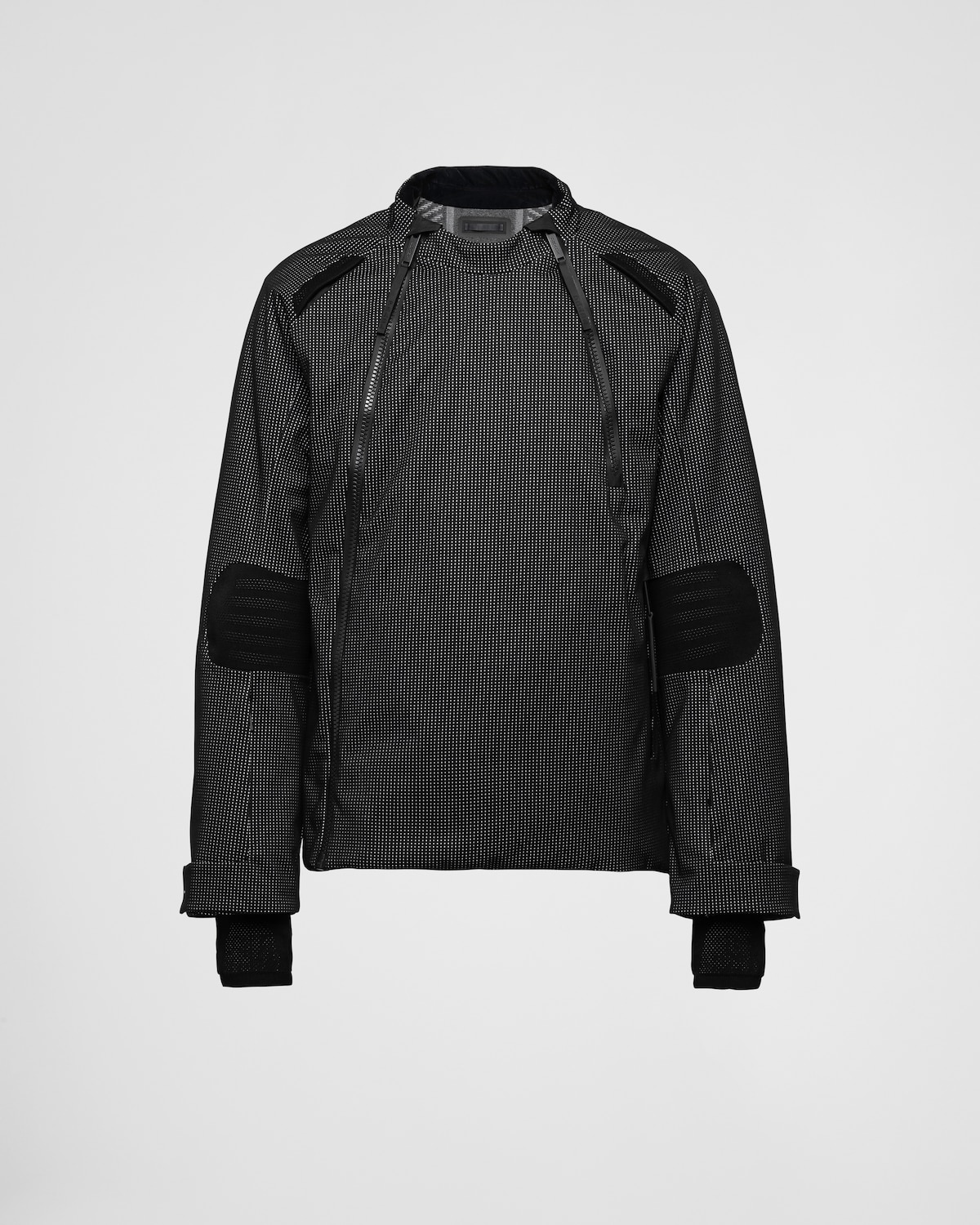 Black/silver Reflective Fabric Ski Jacket | PRADA