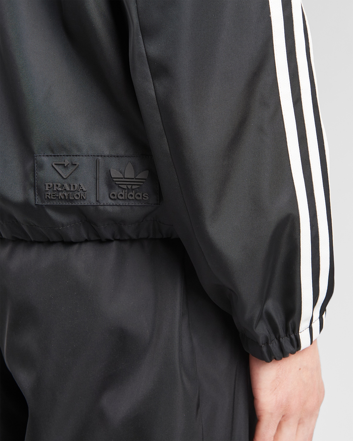 Black Adidas For Prada Re-nylon Track Jacket | PRADA