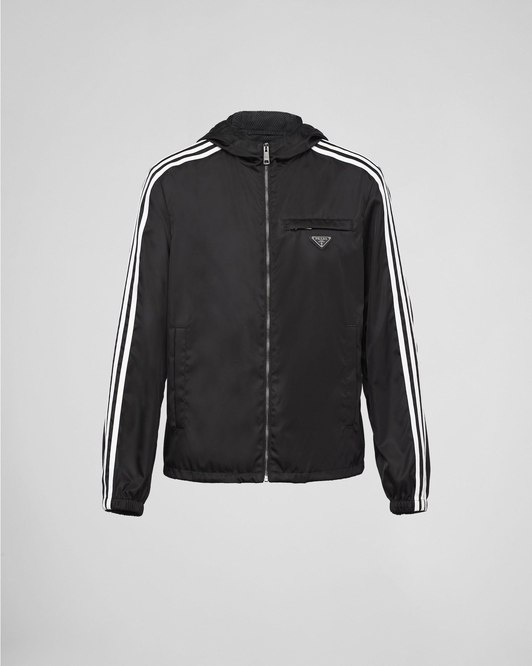 Black Adidas For Prada Re-nylon Track Jacket | PRADA