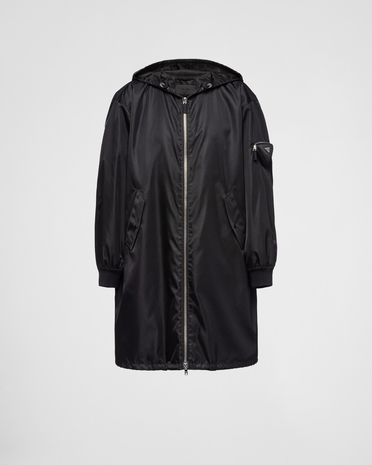 Black Re-nylon Raincoat | PRADA