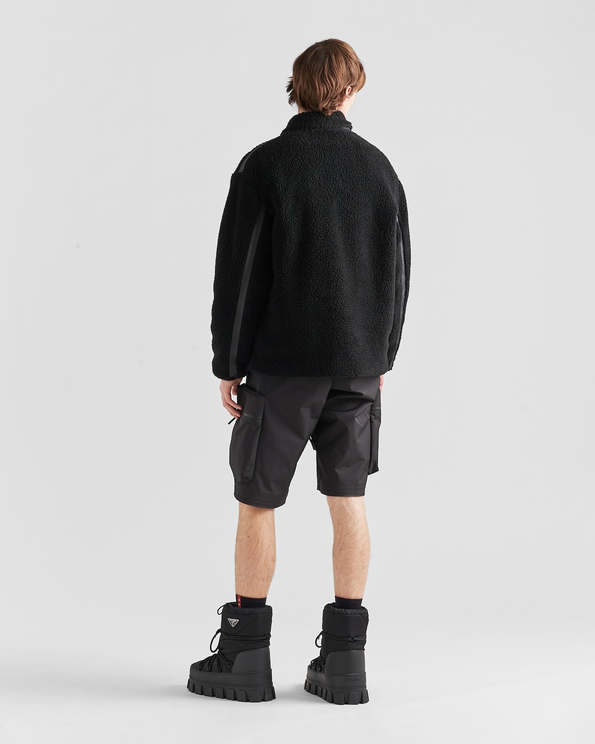 Black Fleece Blouson Jacket | PRADA