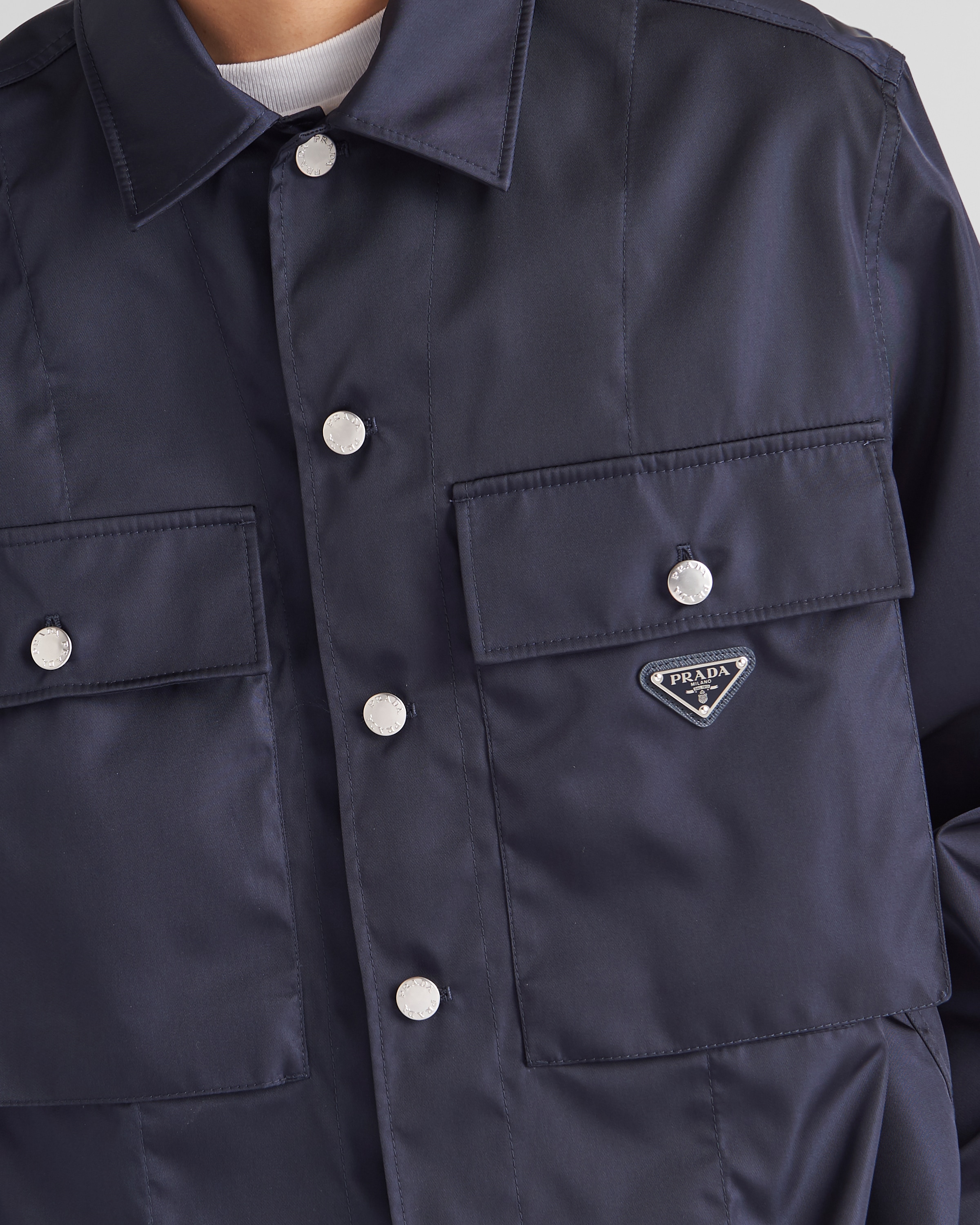 Blue Re-Nylon blouson jacket | Prada