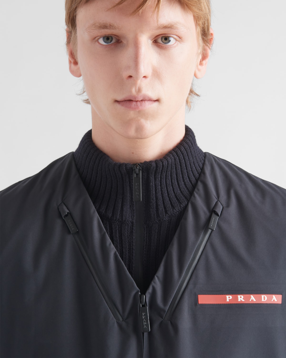 Black Light Technical Fabric Vest | PRADA