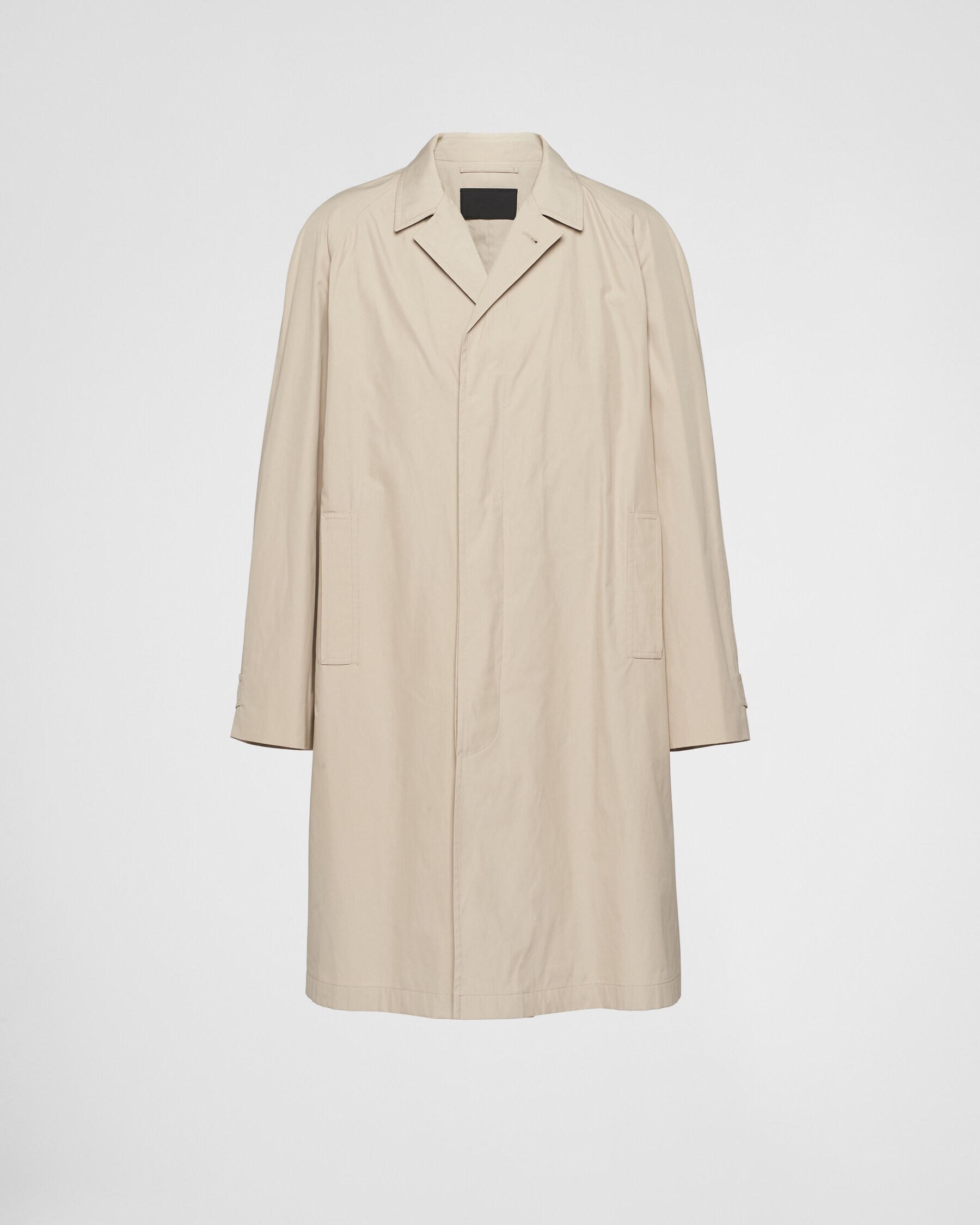 Limestone Cotton-blend Overcoat | PRADA