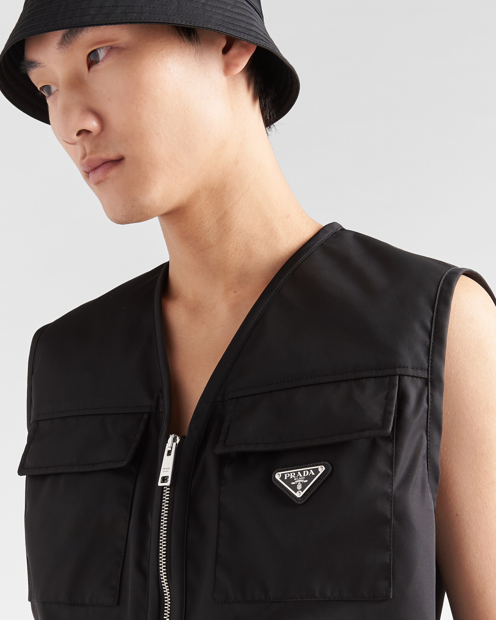 Black Re-nylon Vest | PRADA