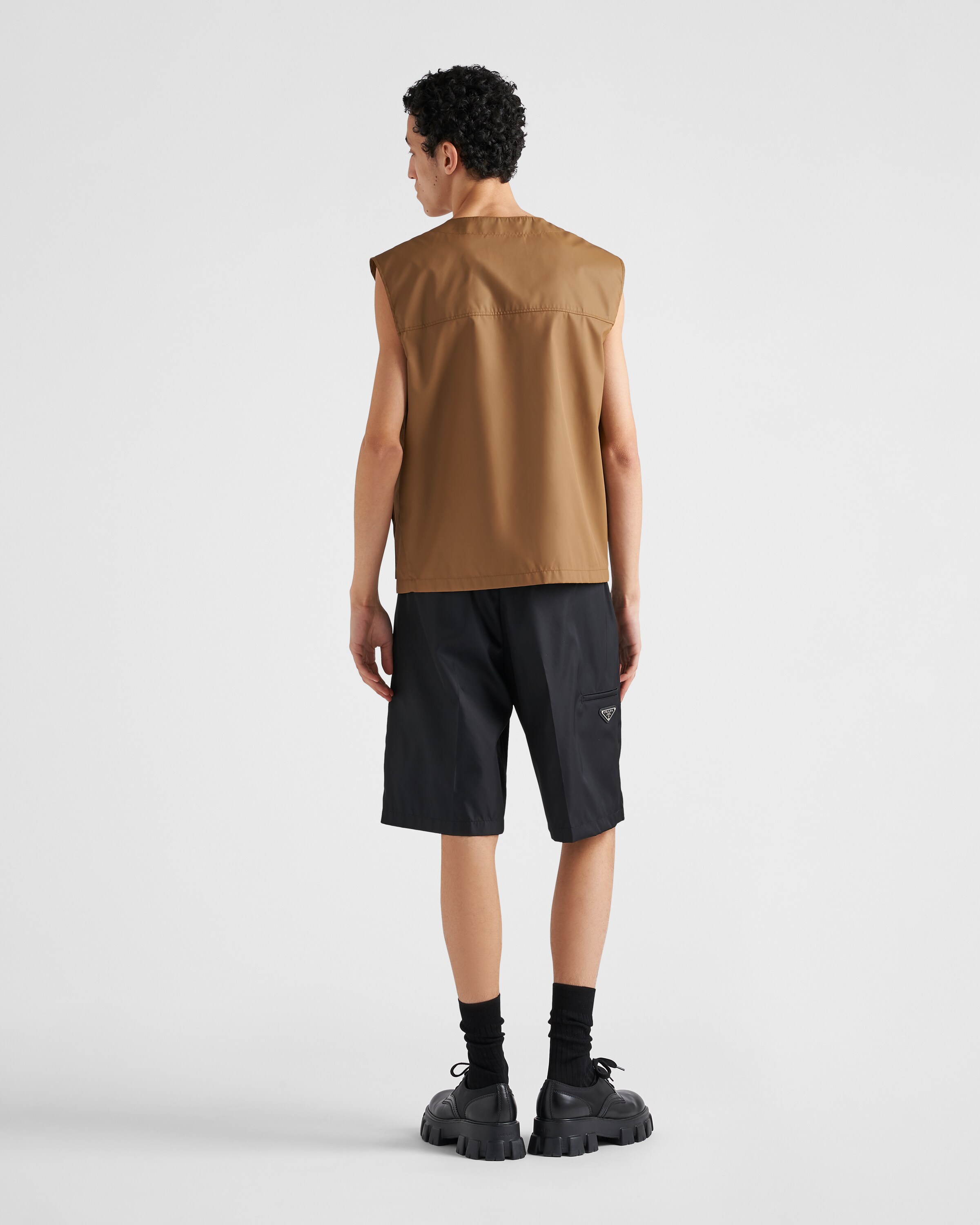 Tabak Cargo-Weste aus Re-Nylon | Prada