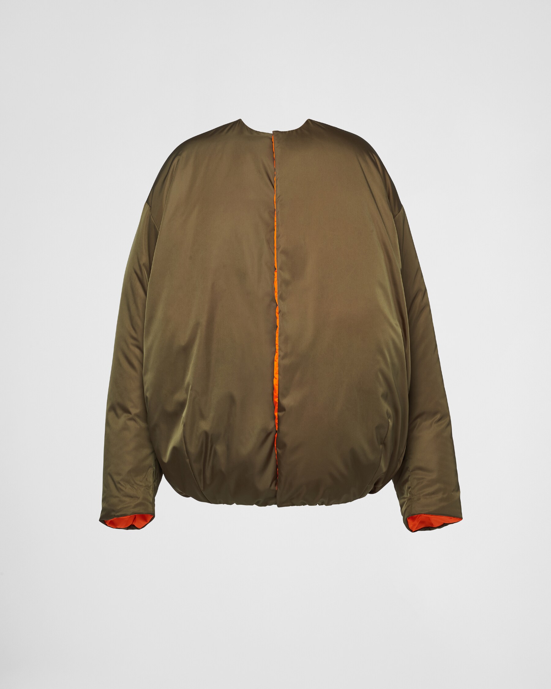 Military Green Reversible Re-nylon Down Jacket | PRADA