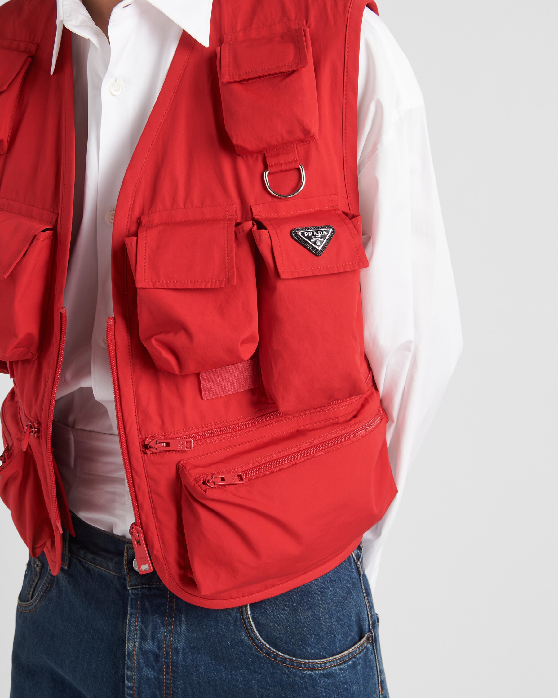 Red Cotton Vest | PRADA