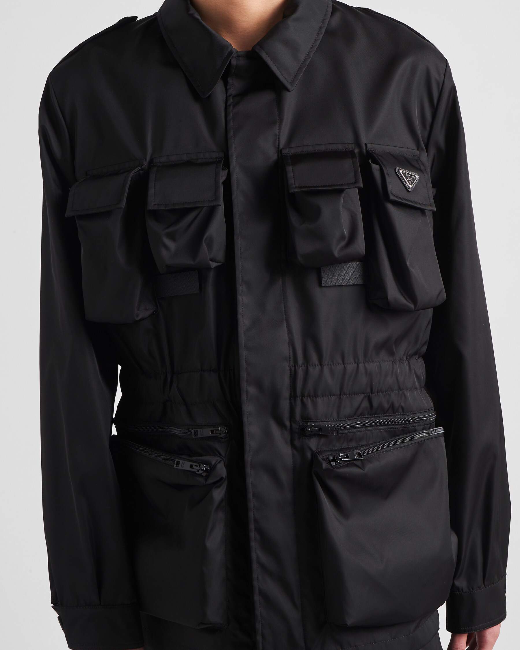 Black Re-nylon Safari Jacket | PRADA