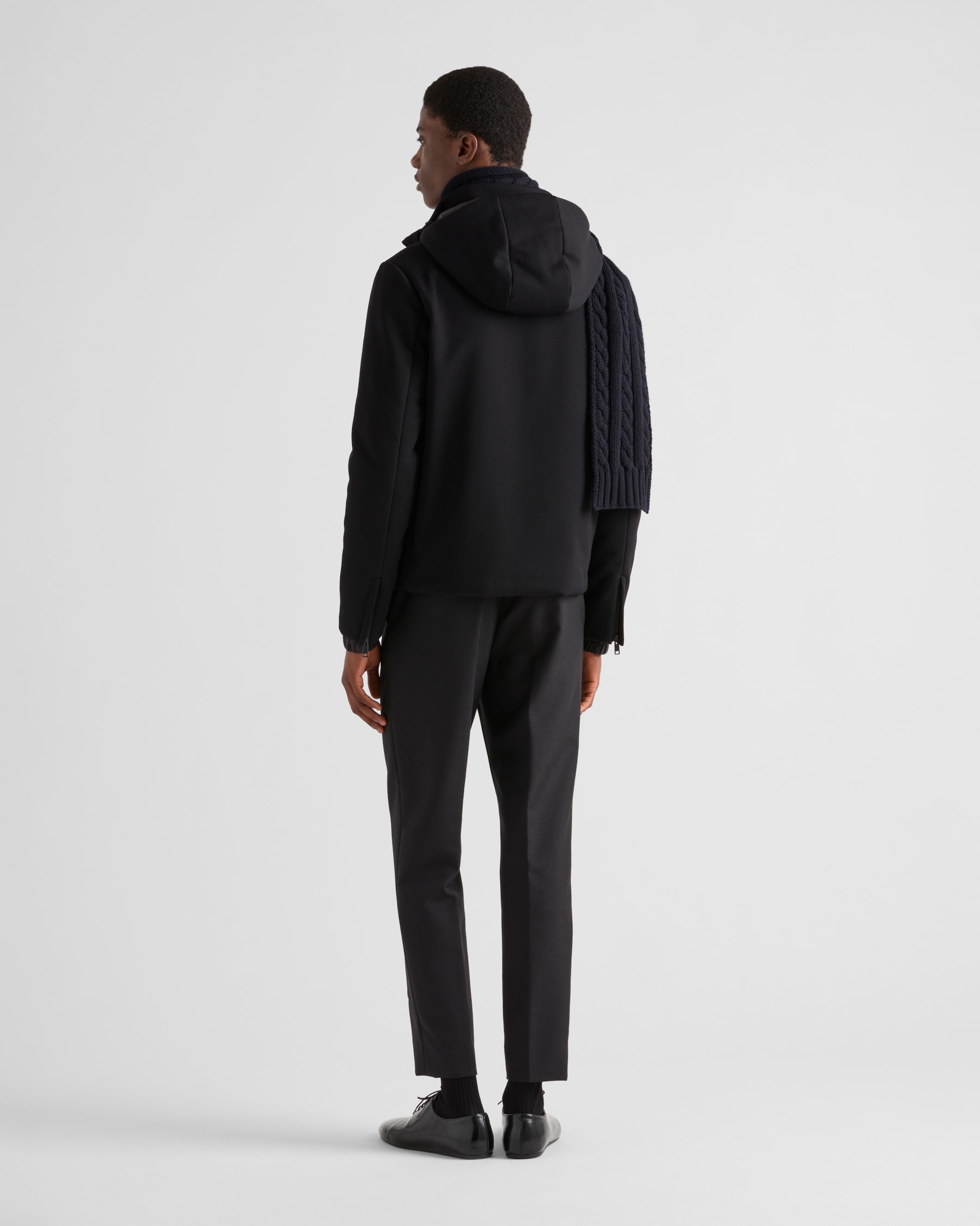 Black Stretch Technical Fabric Jacket | PRADA