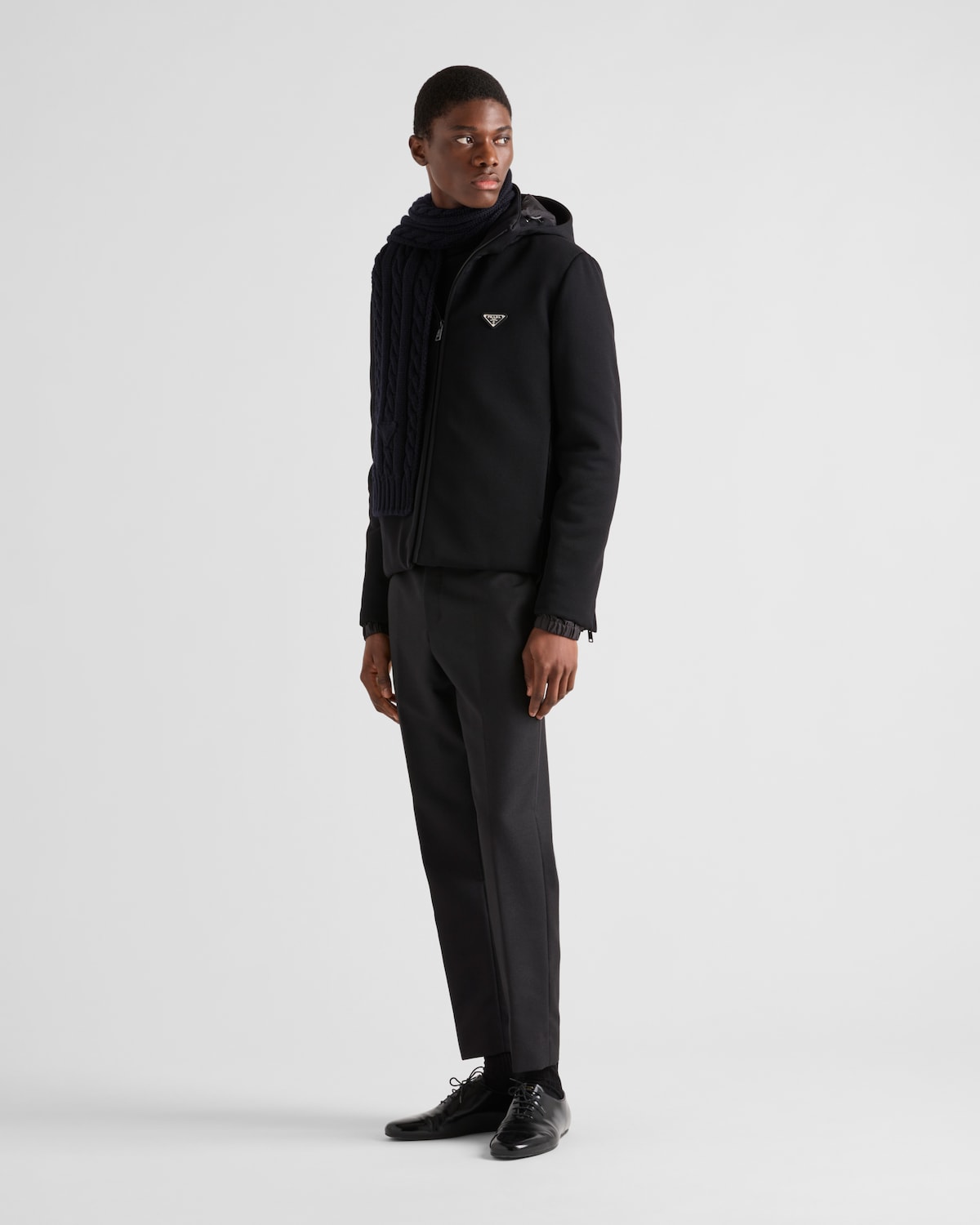 Black Stretch Technical Fabric Jacket | PRADA
