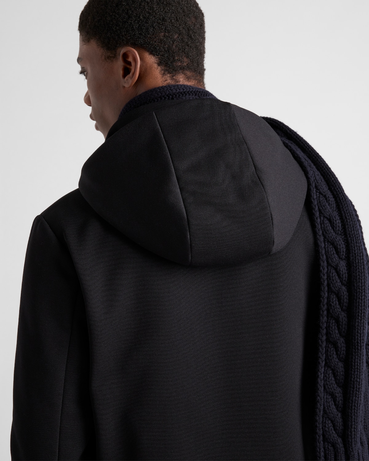 Black Stretch Technical Fabric Jacket | PRADA