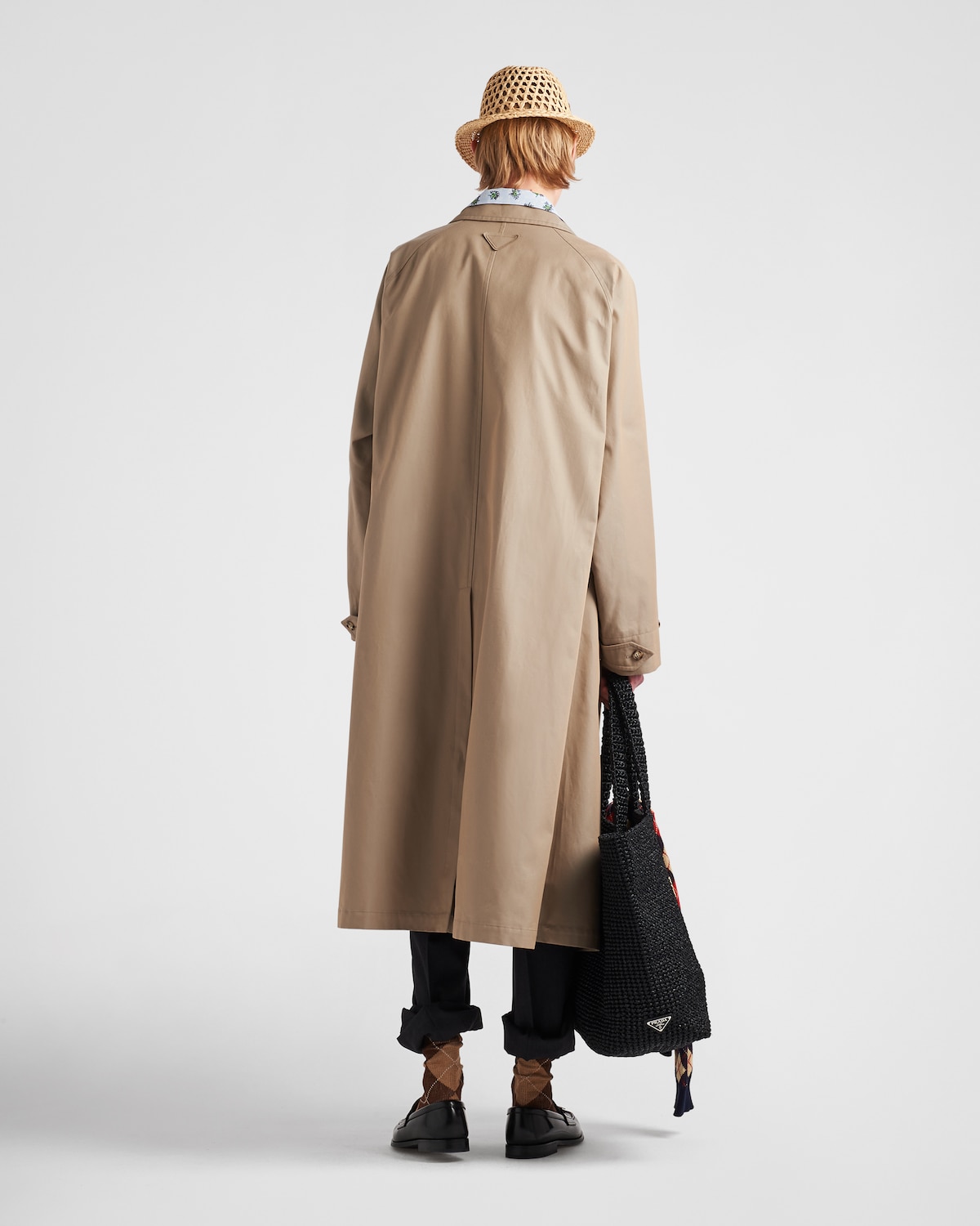 Beige Cotton Coat | PRADA