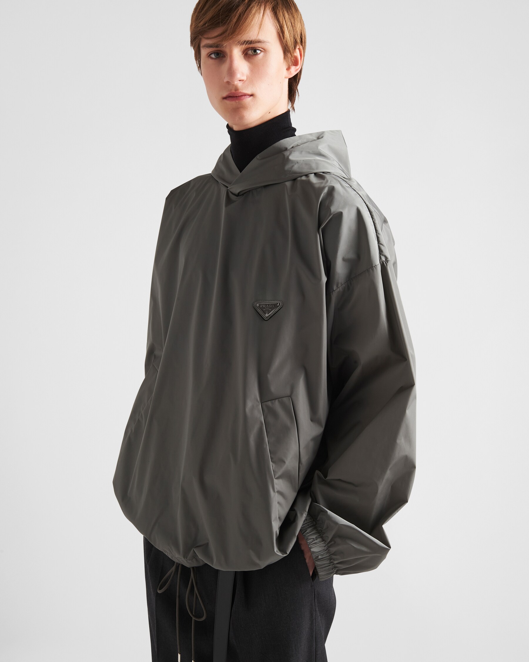 Iron Gray Light Technical Fabric Jacket | PRADA