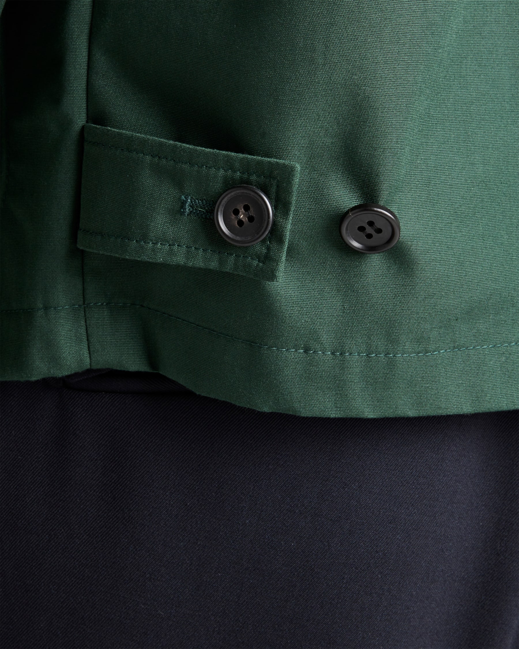 Billiard Green Cotton Blend Blouson Jacket | PRADA