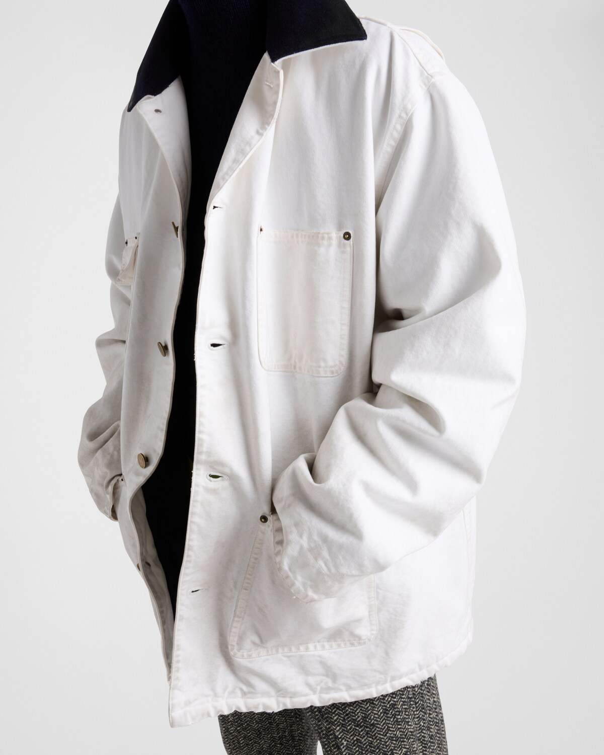 White Cotton Jacket | PRADA