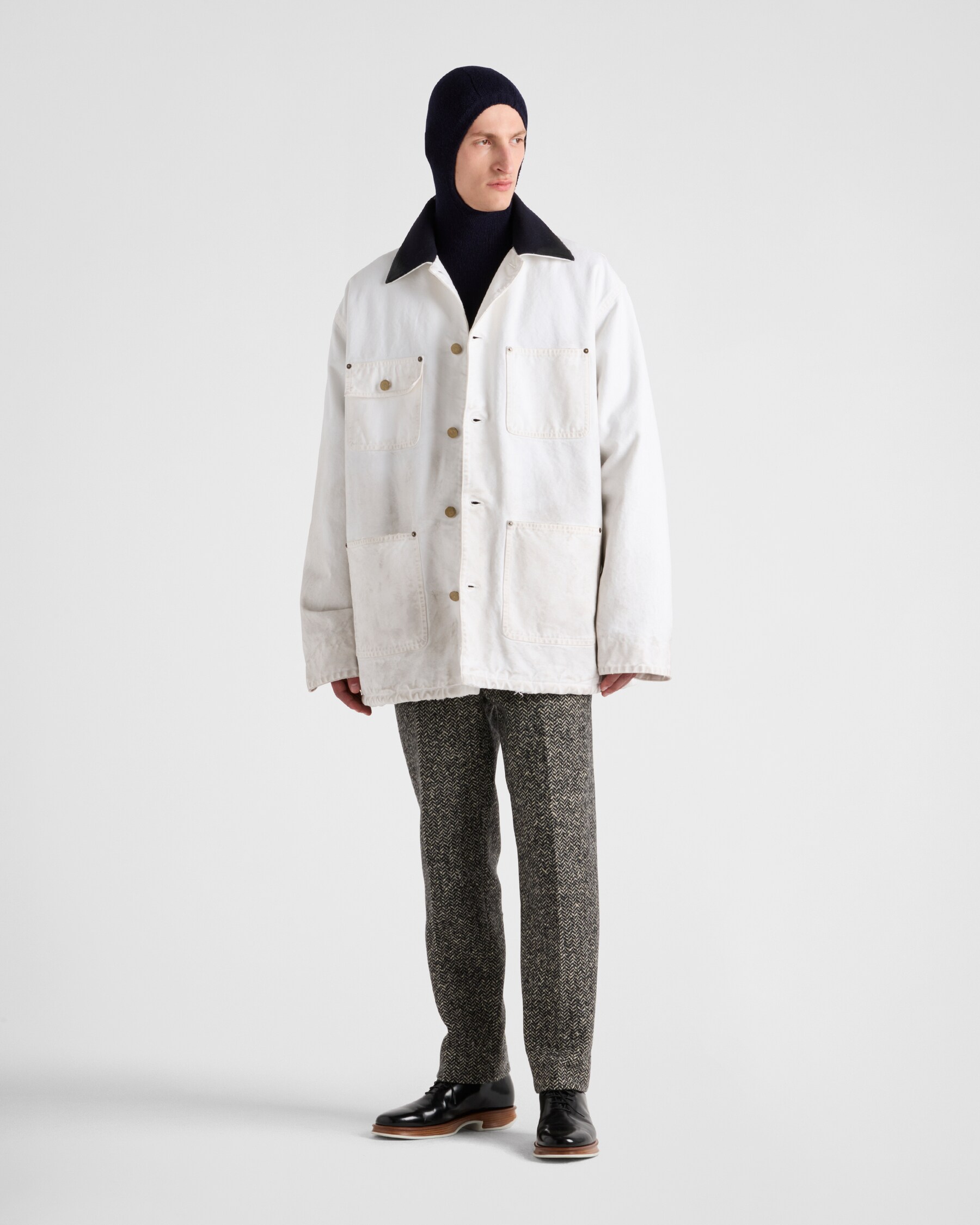 White Cotton Jacket | PRADA