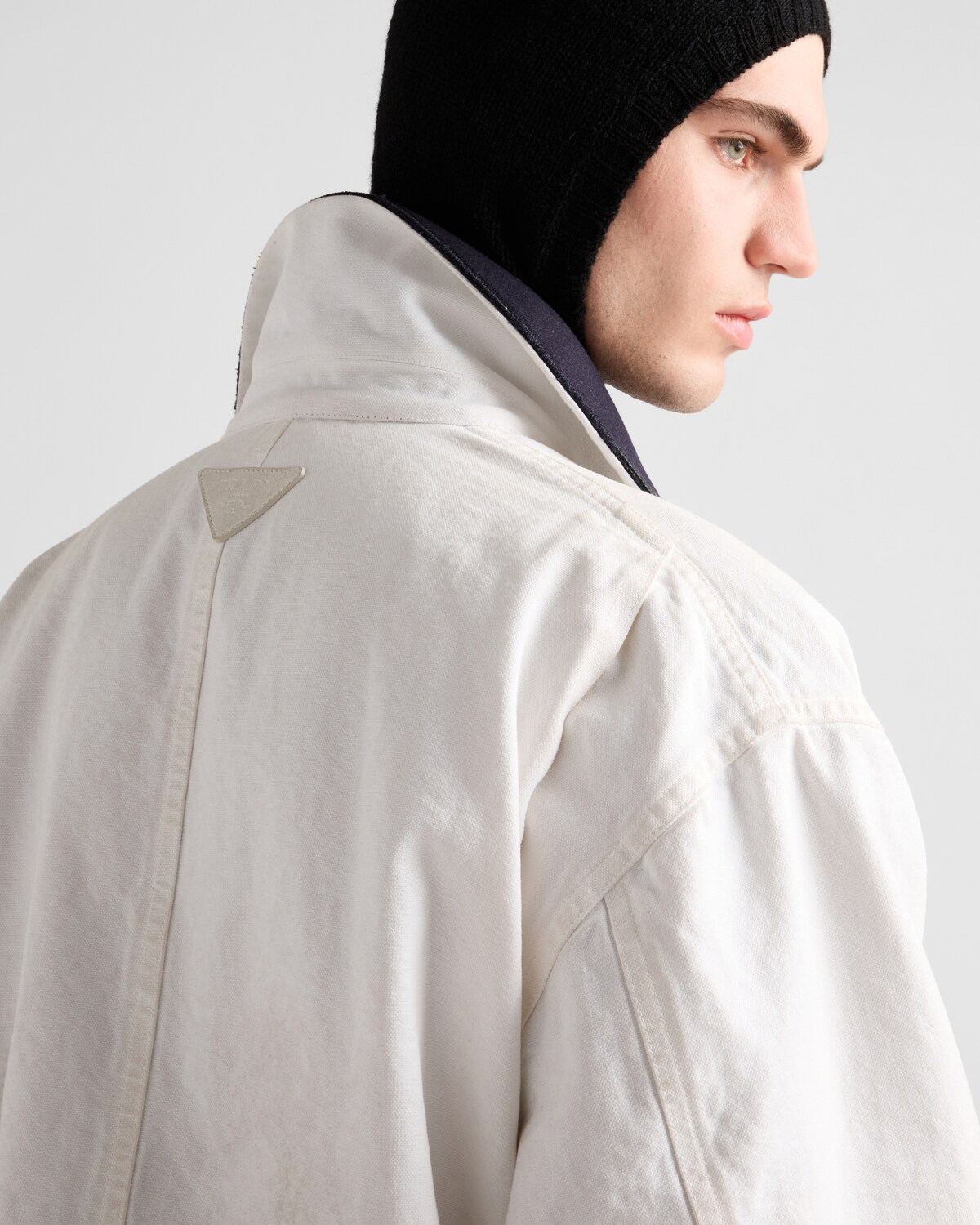White Cotton Jacket | PRADA