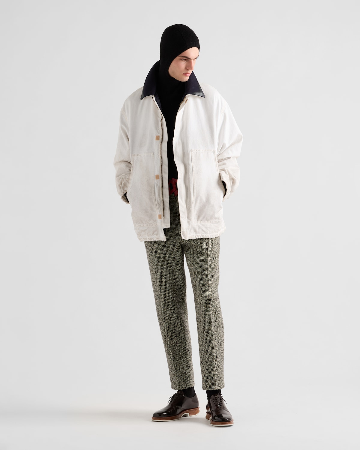 White Cotton Jacket | PRADA