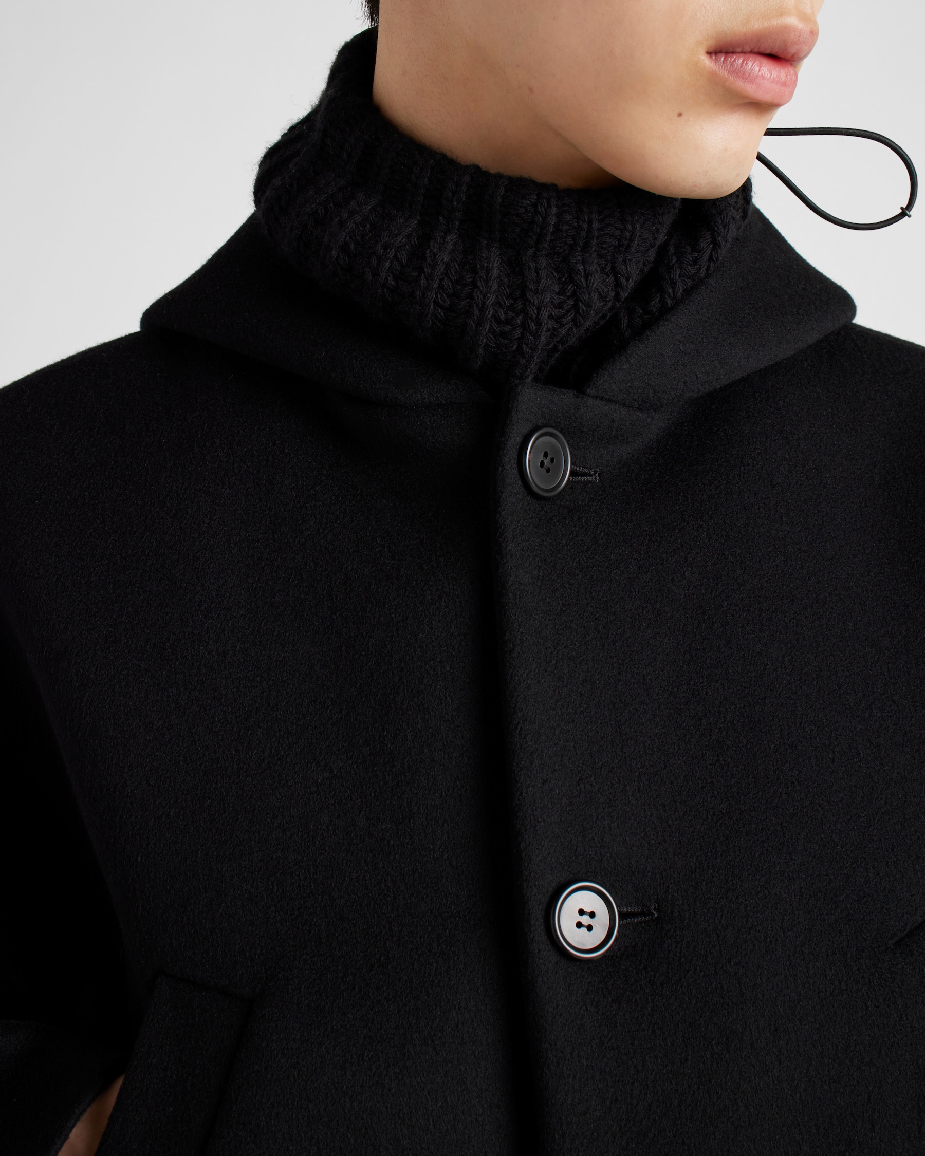 Black Wool Blend Jacket | PRADA