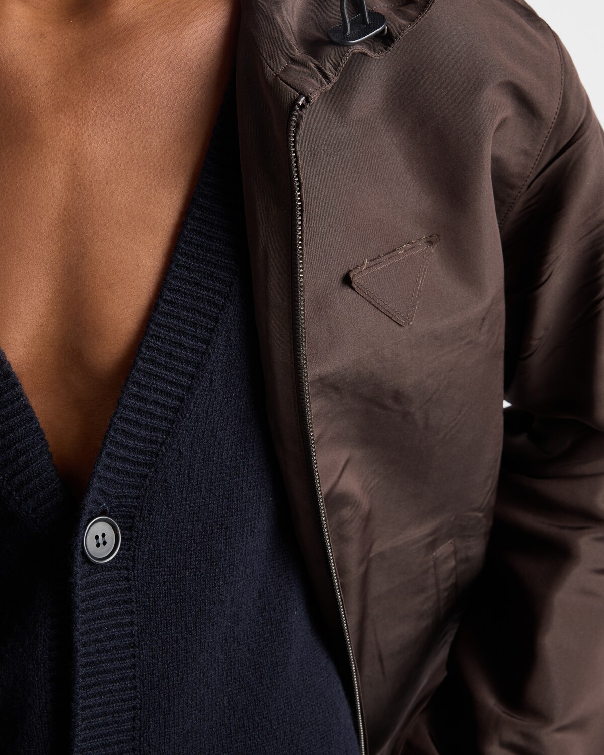 Ebony Silk Jacket | PRADA