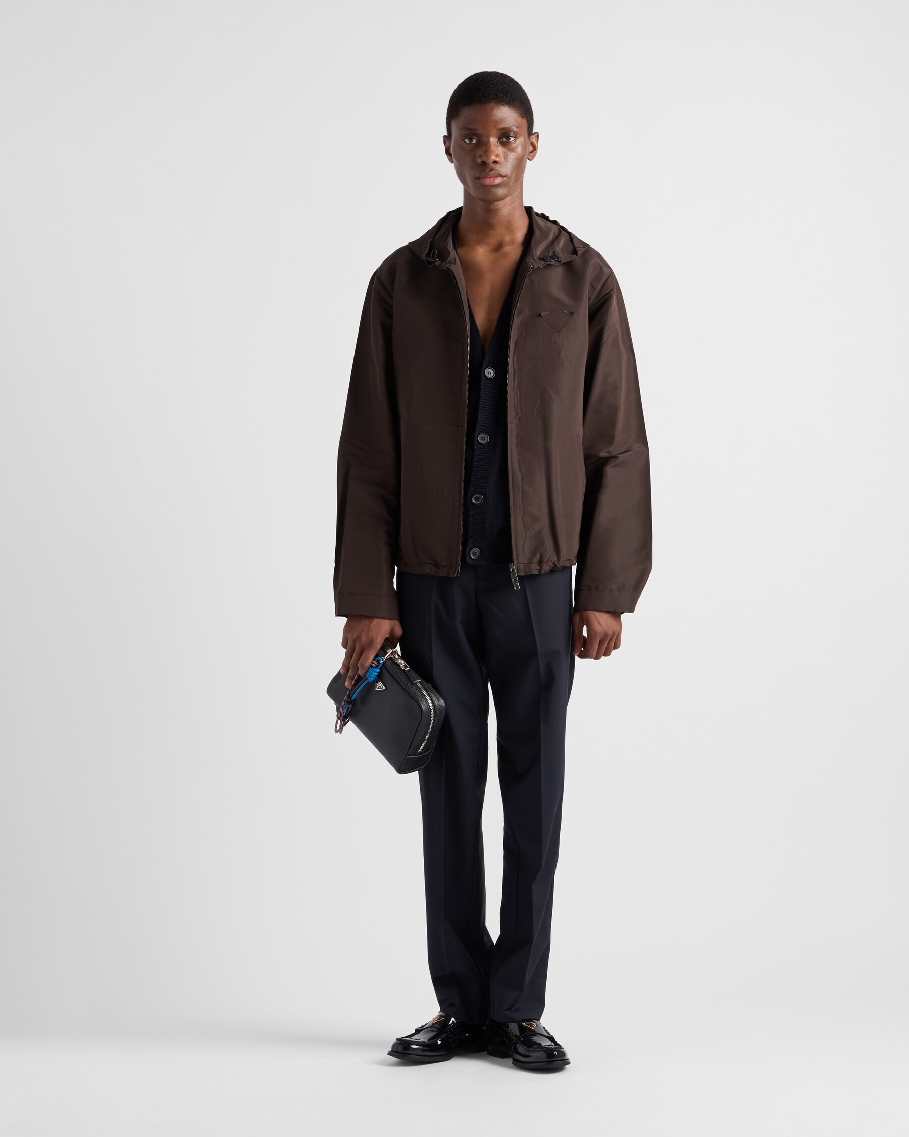 Ebony Silk Jacket | PRADA
