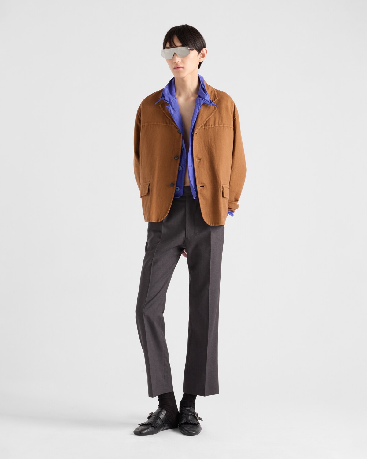 Violet Nylon Blouson Jacket | PRADA
