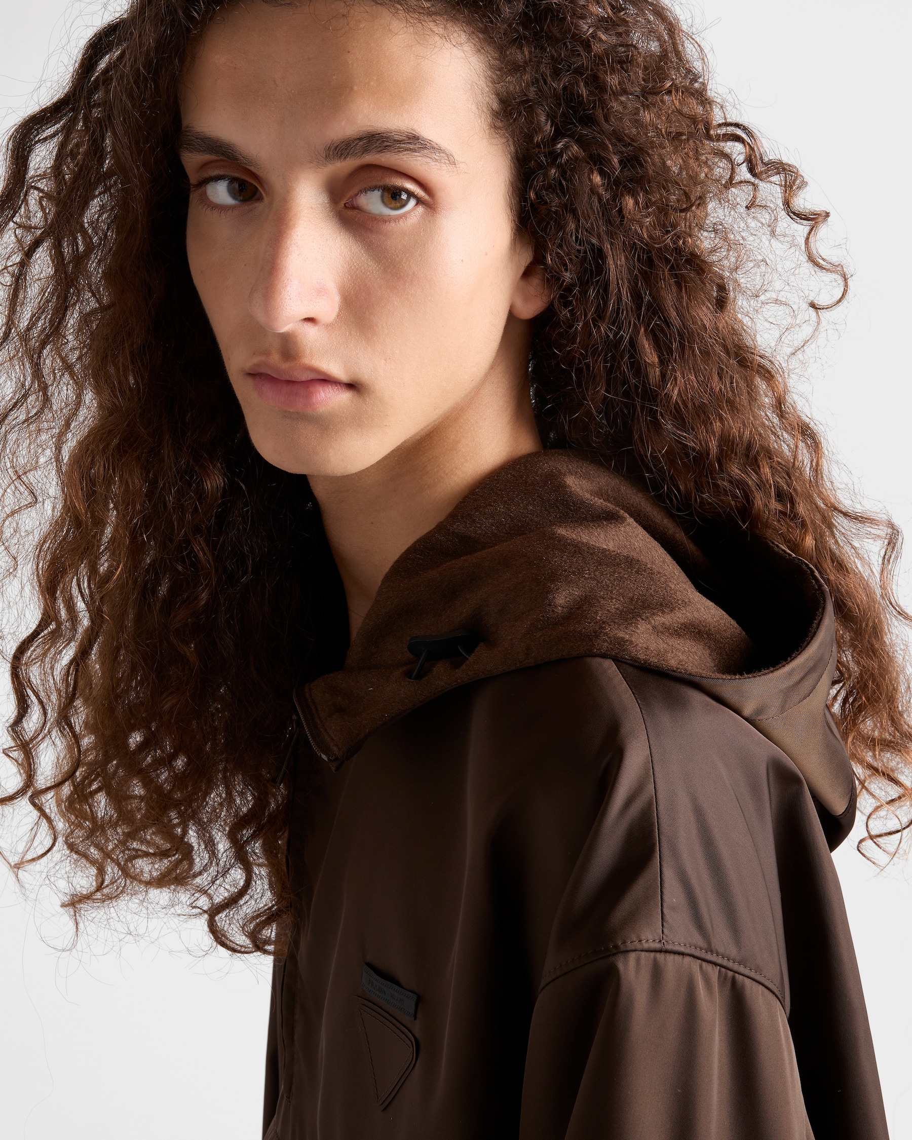 Cocoa Brown Re-nylon Anorak | PRADA