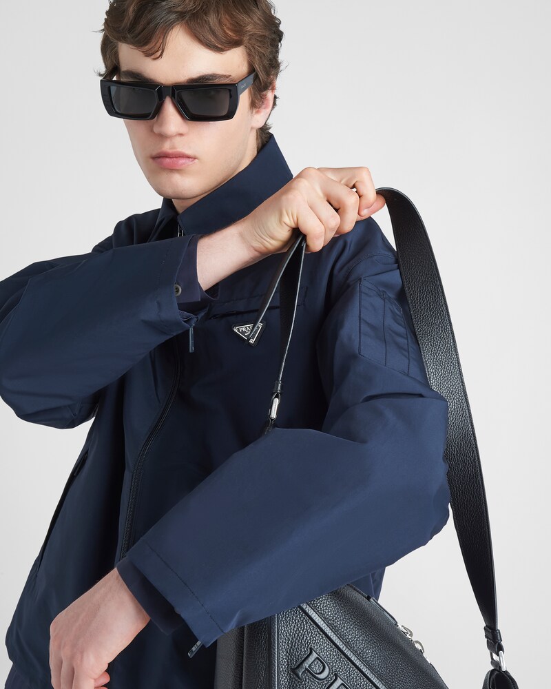 Blue Technical-poplin Jacket | PRADA
