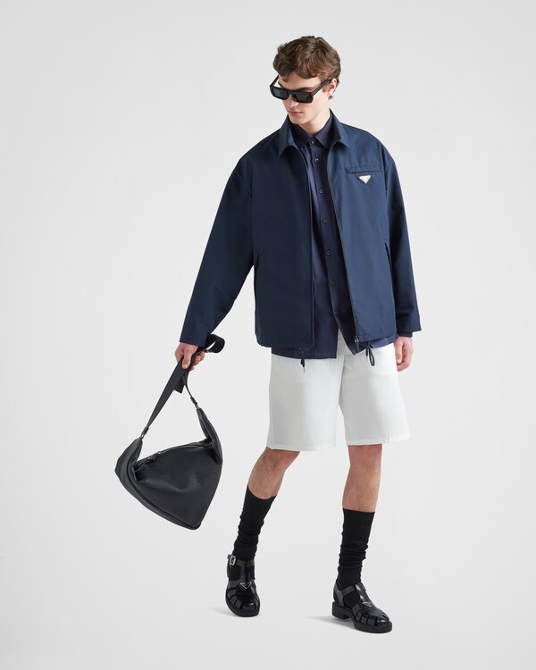 Blue Technical-poplin Jacket | PRADA